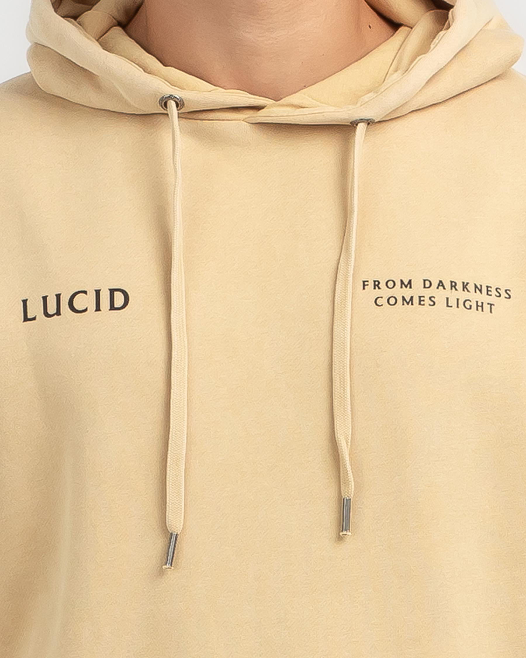 Shop Lucid Aspect Hoodie In Tan Acid - Fast Shipping & Easy Returns ...