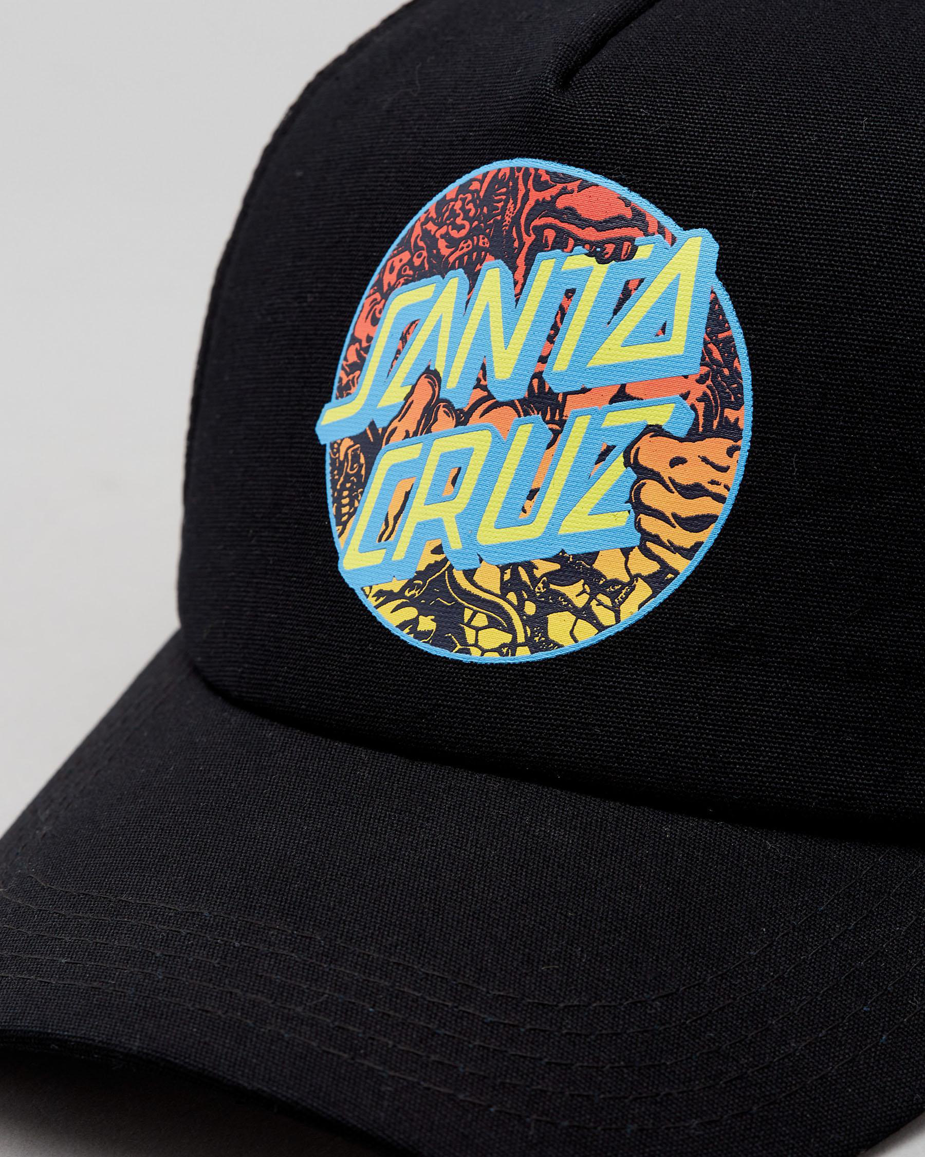 Shop Santa Cruz Roskopp Dot Trucker Cap In Black - Fast Shipping & Easy ...