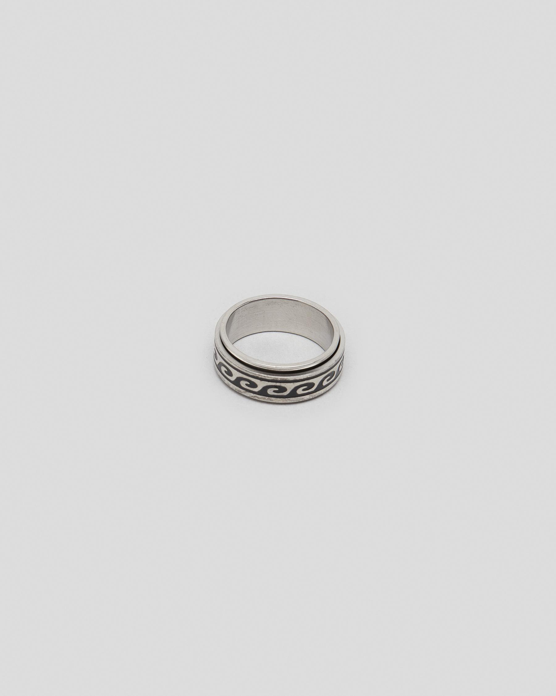 Shop Classics 77 Spin Wave Ring In Silver - Fast Shipping & Easy ...
