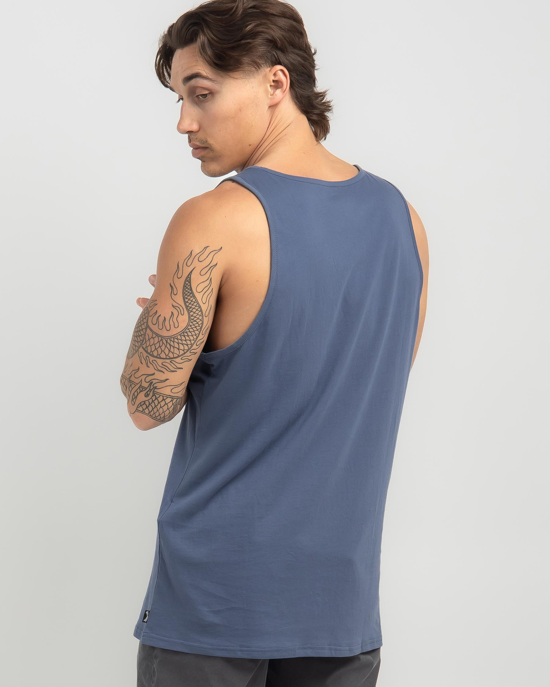 Shop Billabong Smitty Singlet In North Sea - Fast Shipping & Easy ...