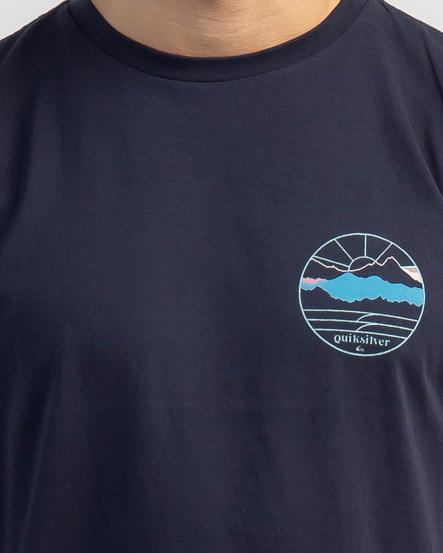 Quiksilver Low Rising T-Shirt In Navy Blazer - FREE* Shipping & Easy ...