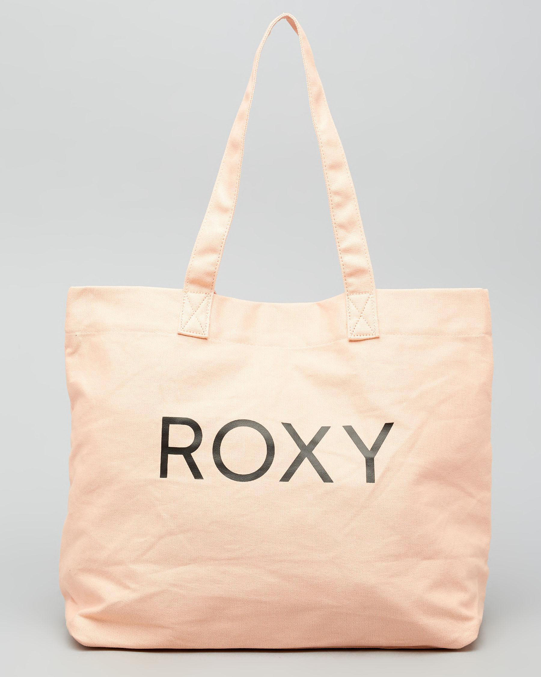 Shop Roxy Go For It Beach Bag In Pink Sand - Fast Shipping & Easy ...