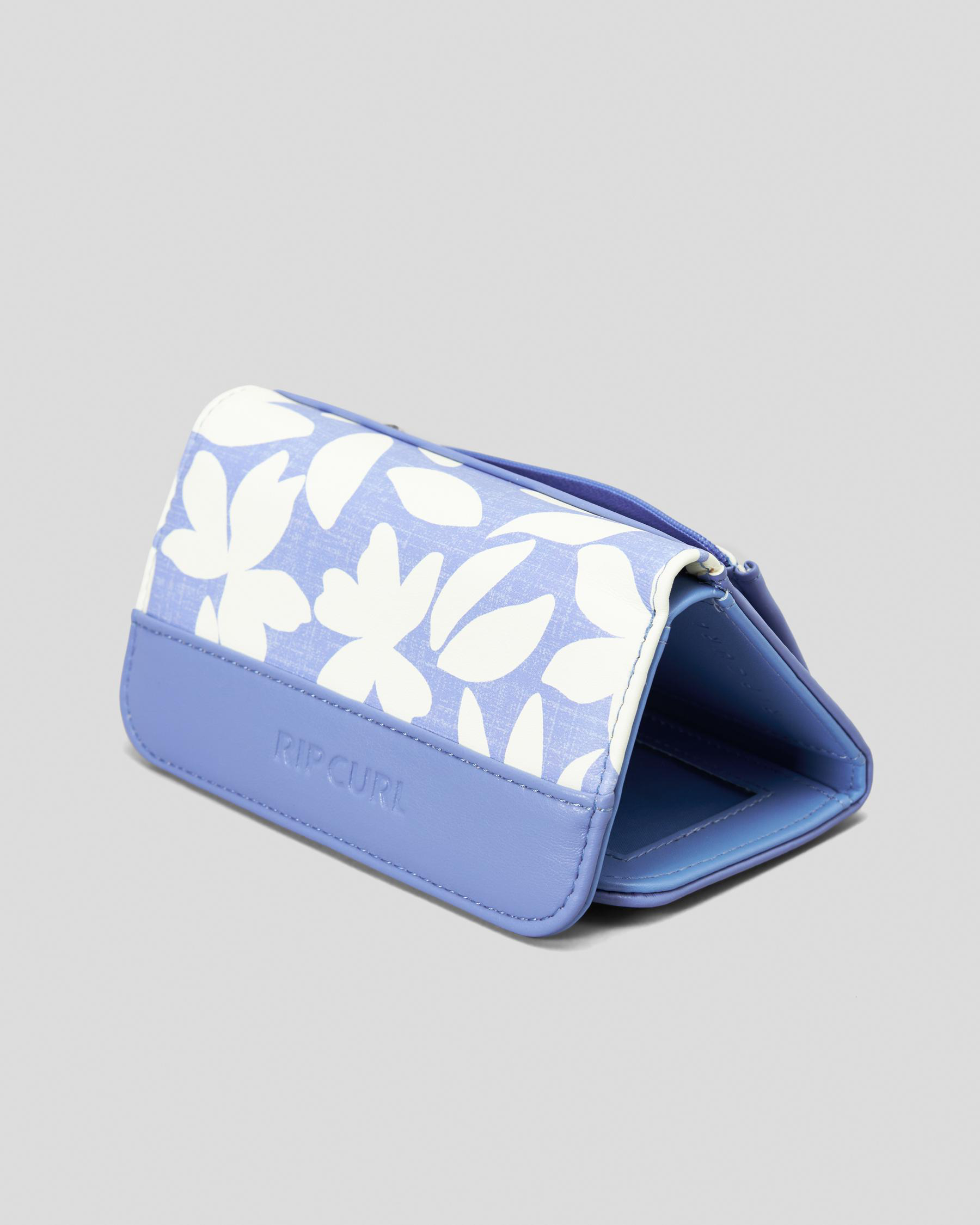 Shop Rip Curl Mixed Floral Wallet In Mid Blue - Fast Shipping & Easy ...