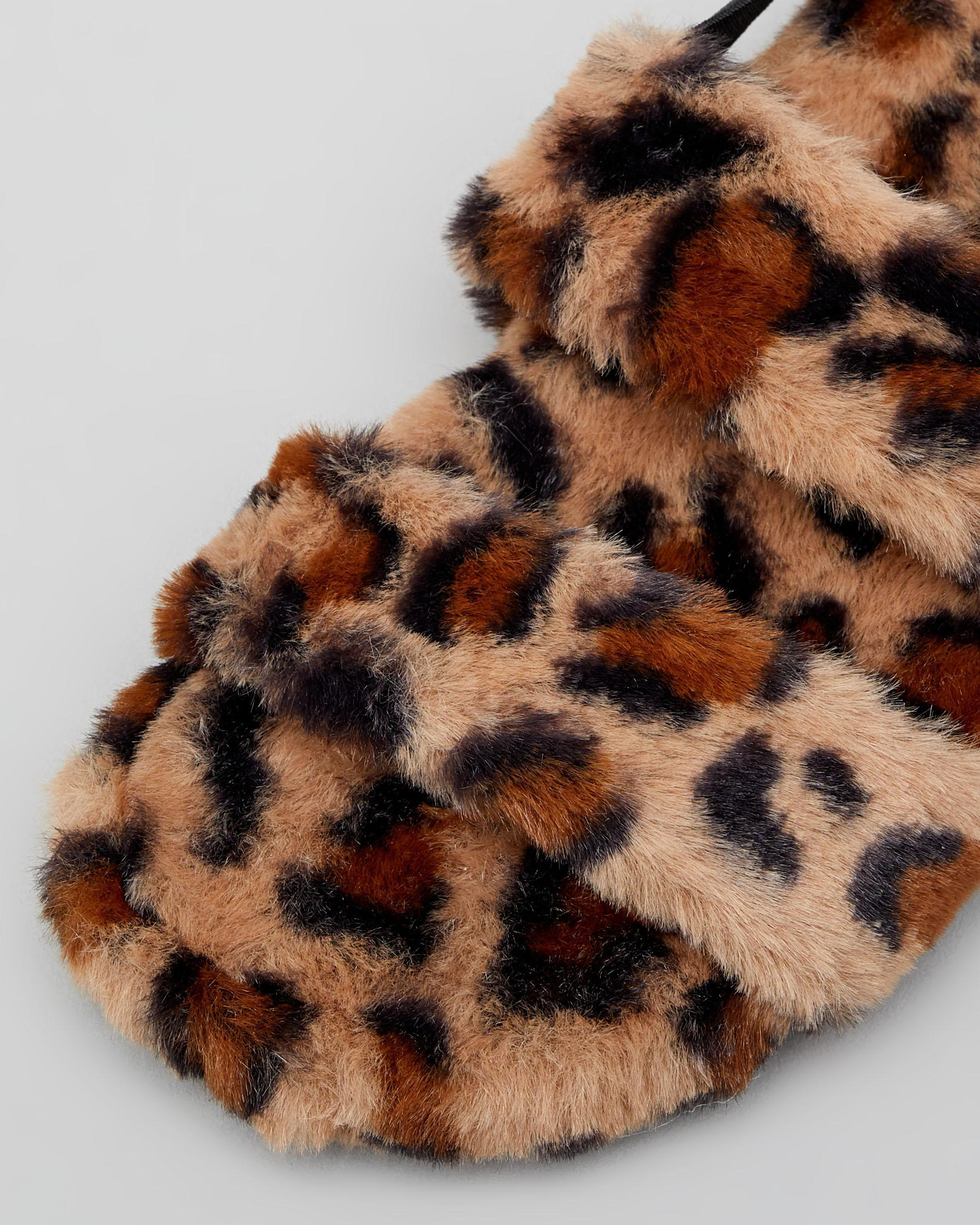 Shop Sleepy Squirrel Bessie Slippers In Leopard - Fast Shipping & Easy ...