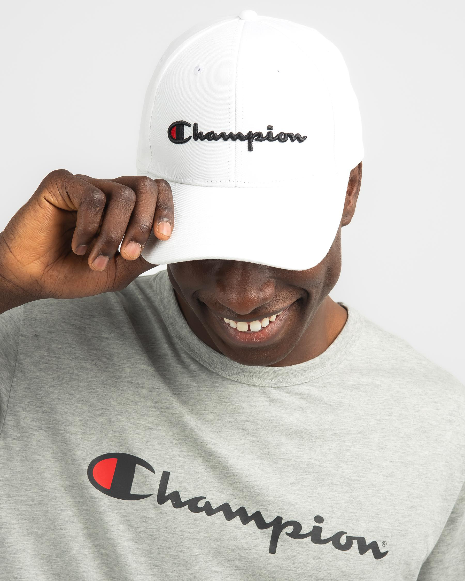 Champion Logo Cap In White | City Beach Australia