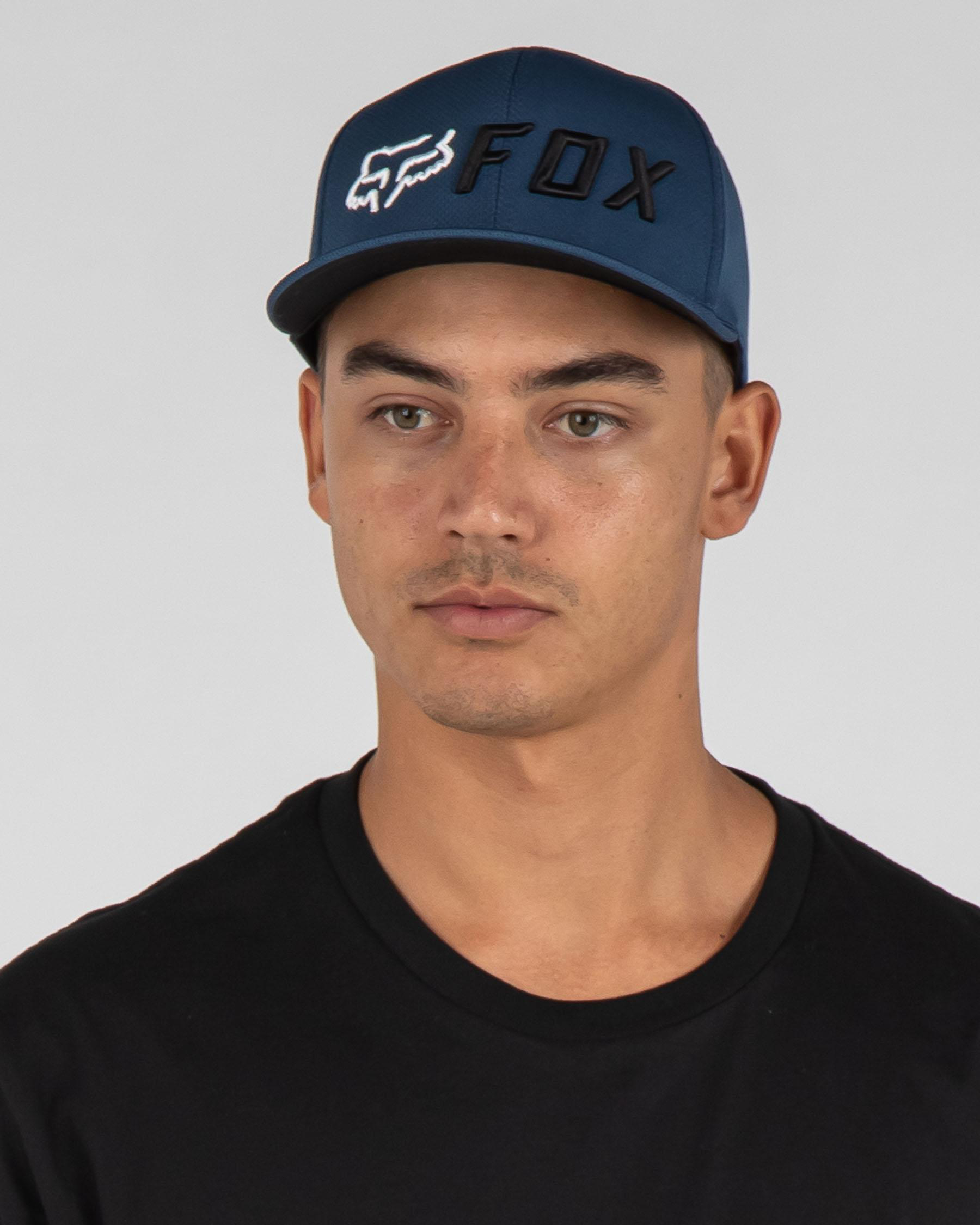 Shop Fox Apex Flexfit Cap In Dark Indigo - Fast Shipping & Easy Returns ...
