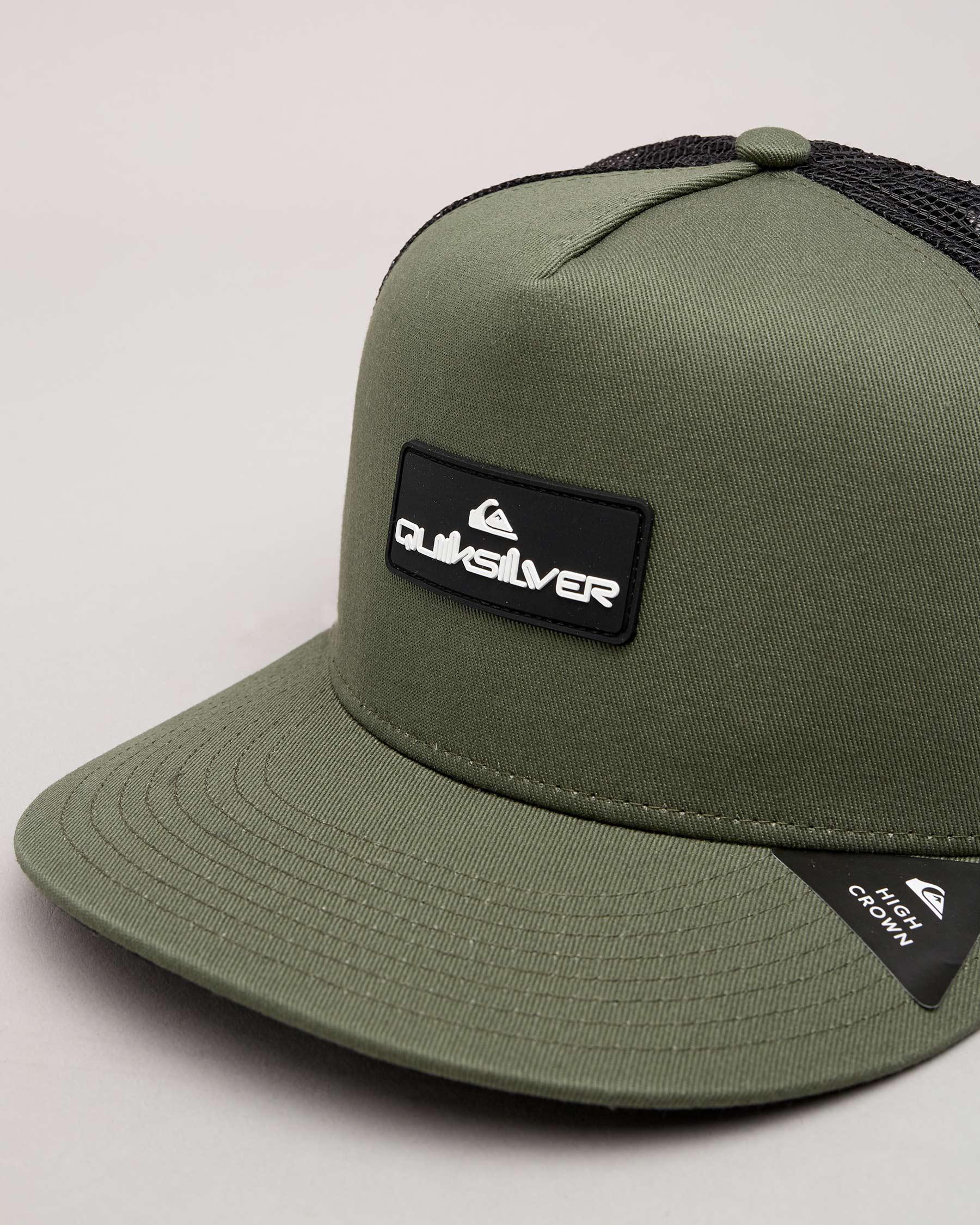 Shop Quiksilver Lockerbees Cap In Four Leaf Clover - Fast Shipping ...