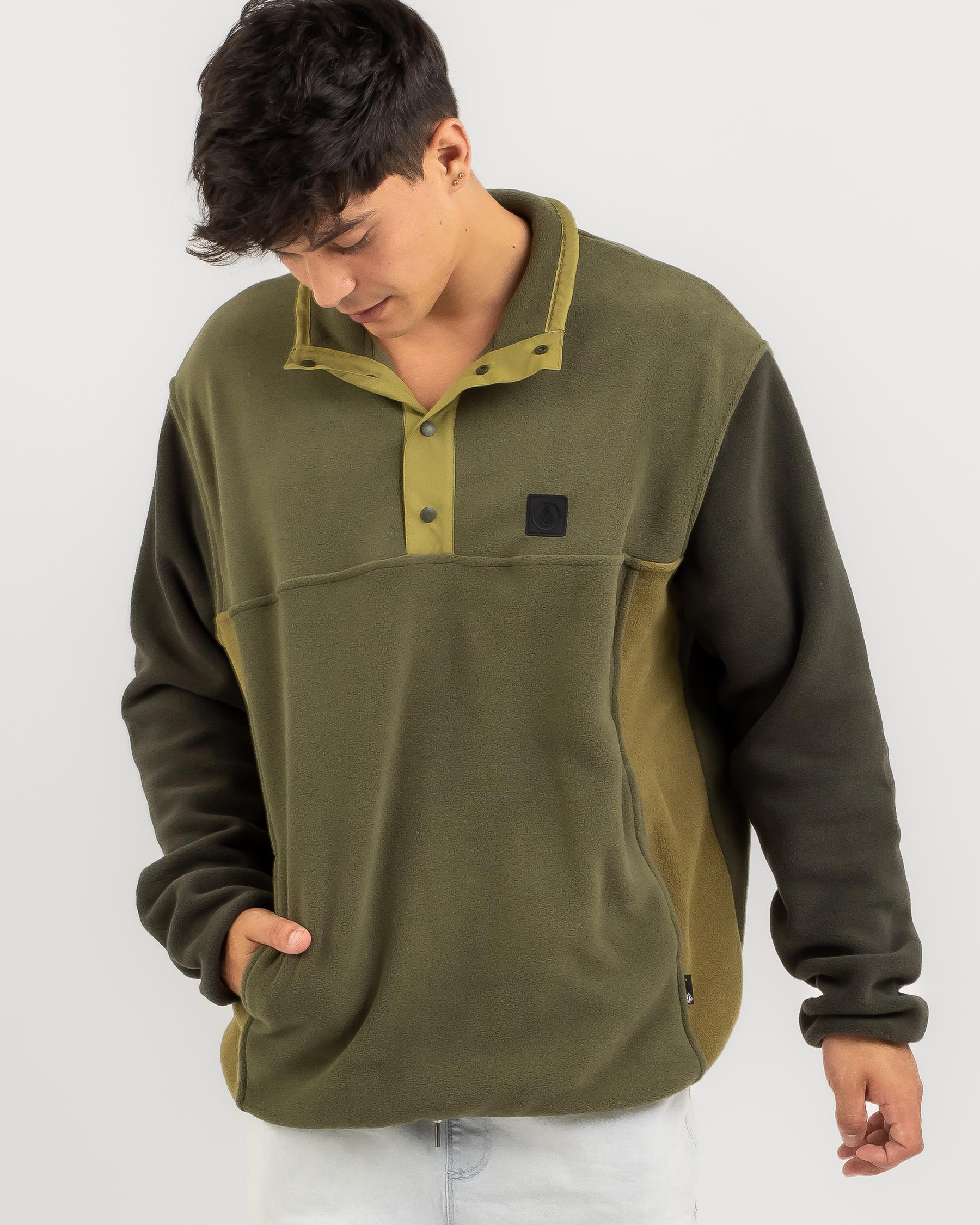 Shop Volcom Error92 Mock Neck In Military - Fast Shipping & Easy ...