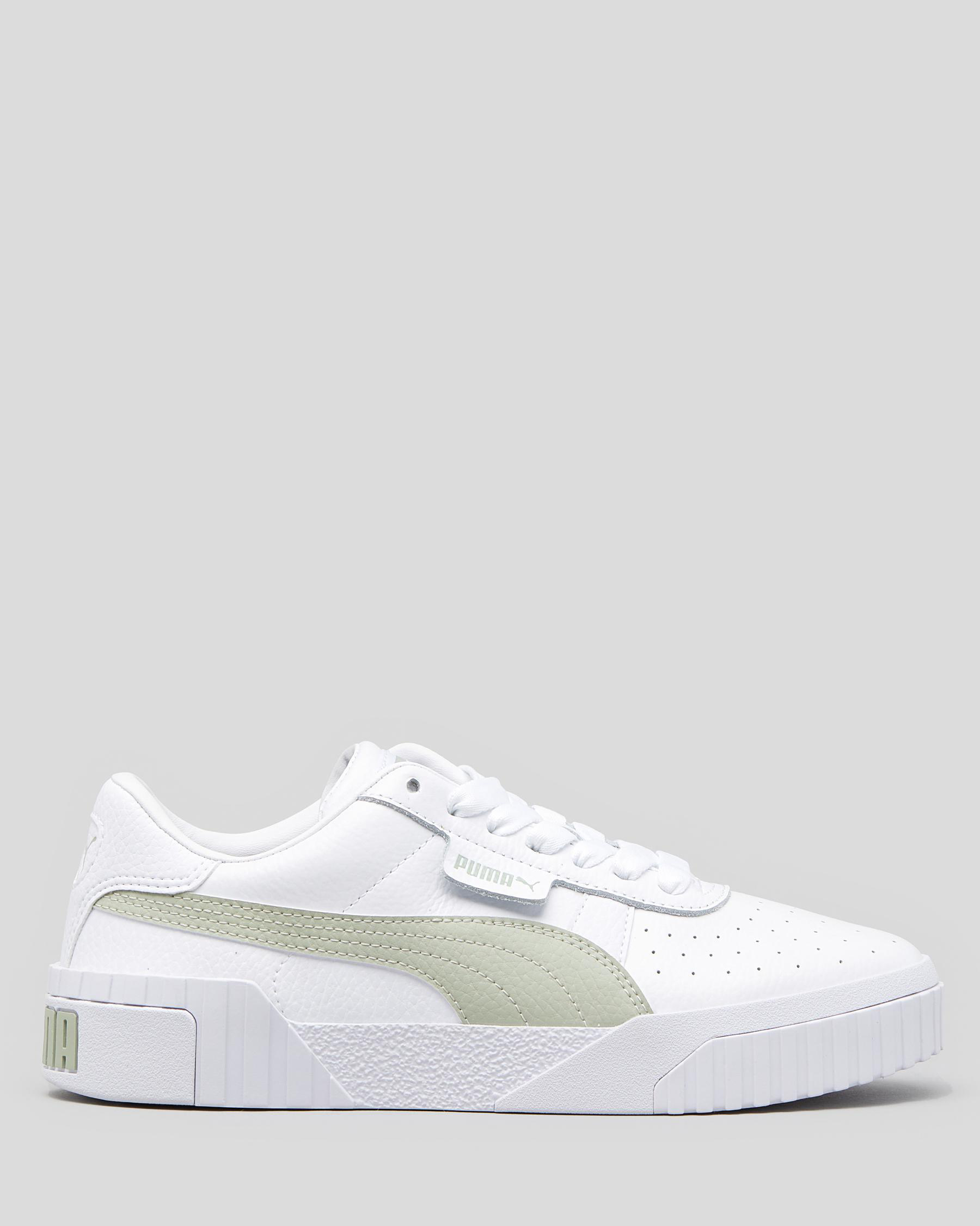Shop Puma Womens Cali Shoes In White/desert Sage - Fast Shipping & Easy ...