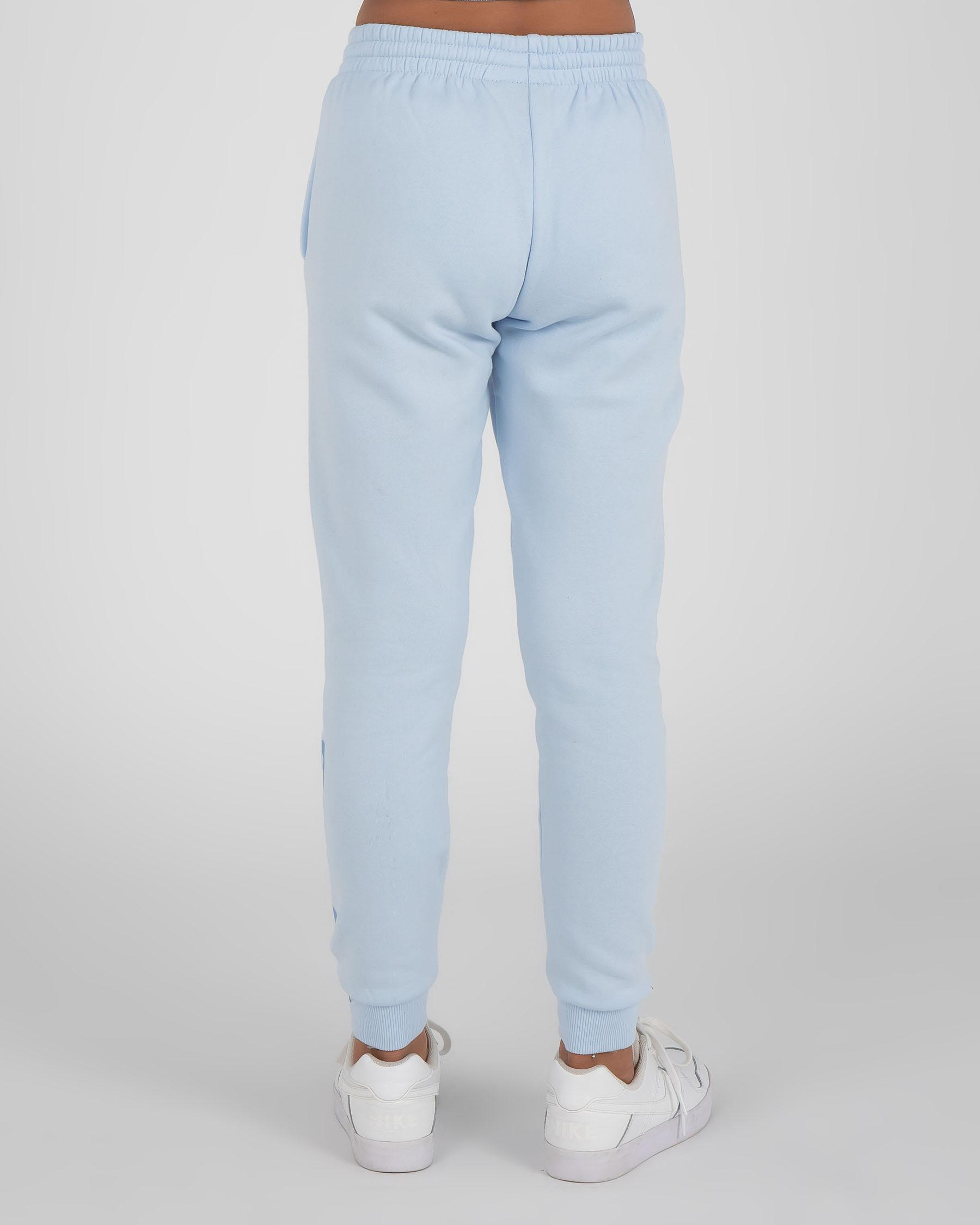 Shop Fila Girls' Candy Track Pants In Powder Blue - Fast Shipping ...