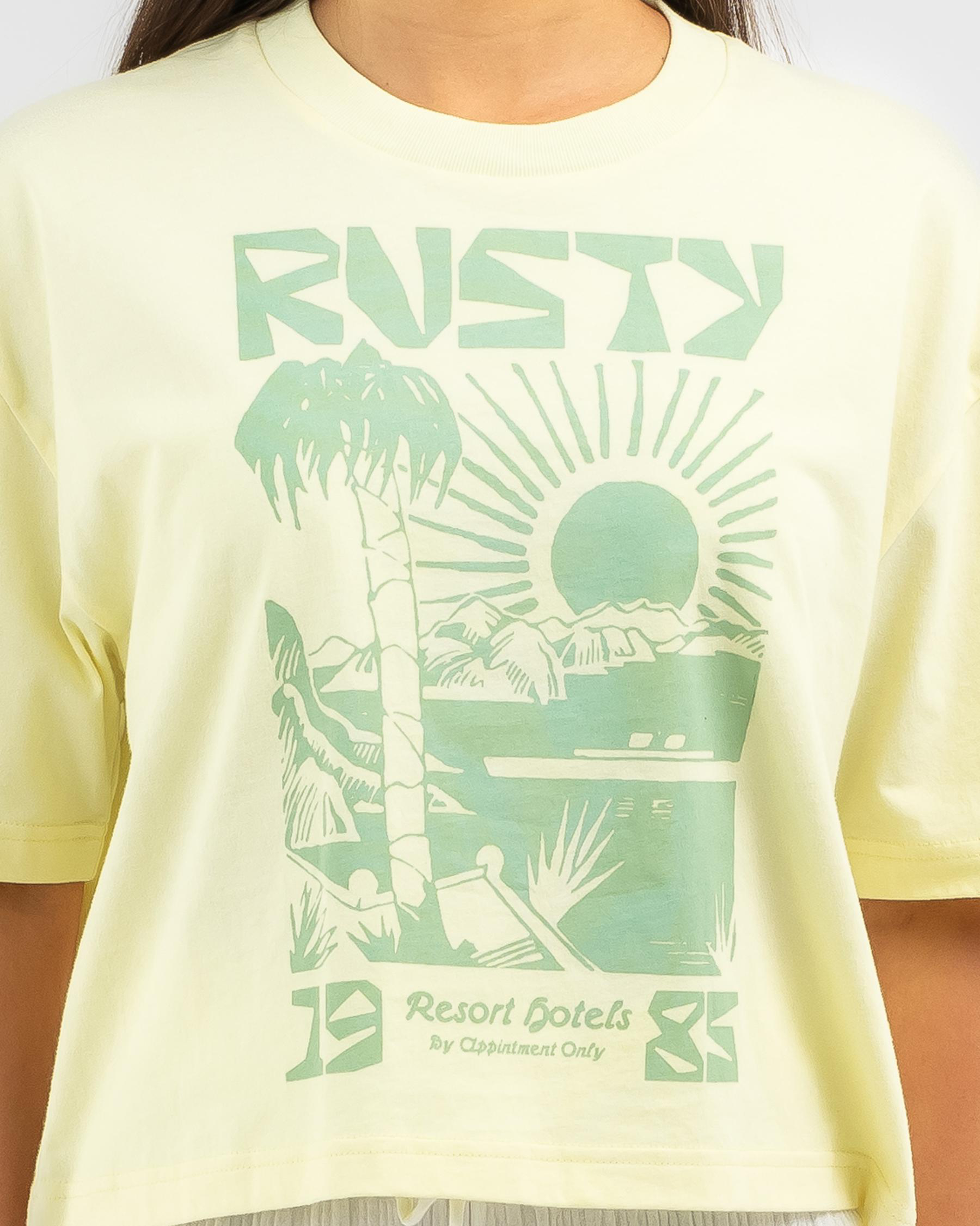 Shop Rusty By The Bay Oversized T-Shirt In Pale Banana - Fast Shipping & Easy Returns - City ...