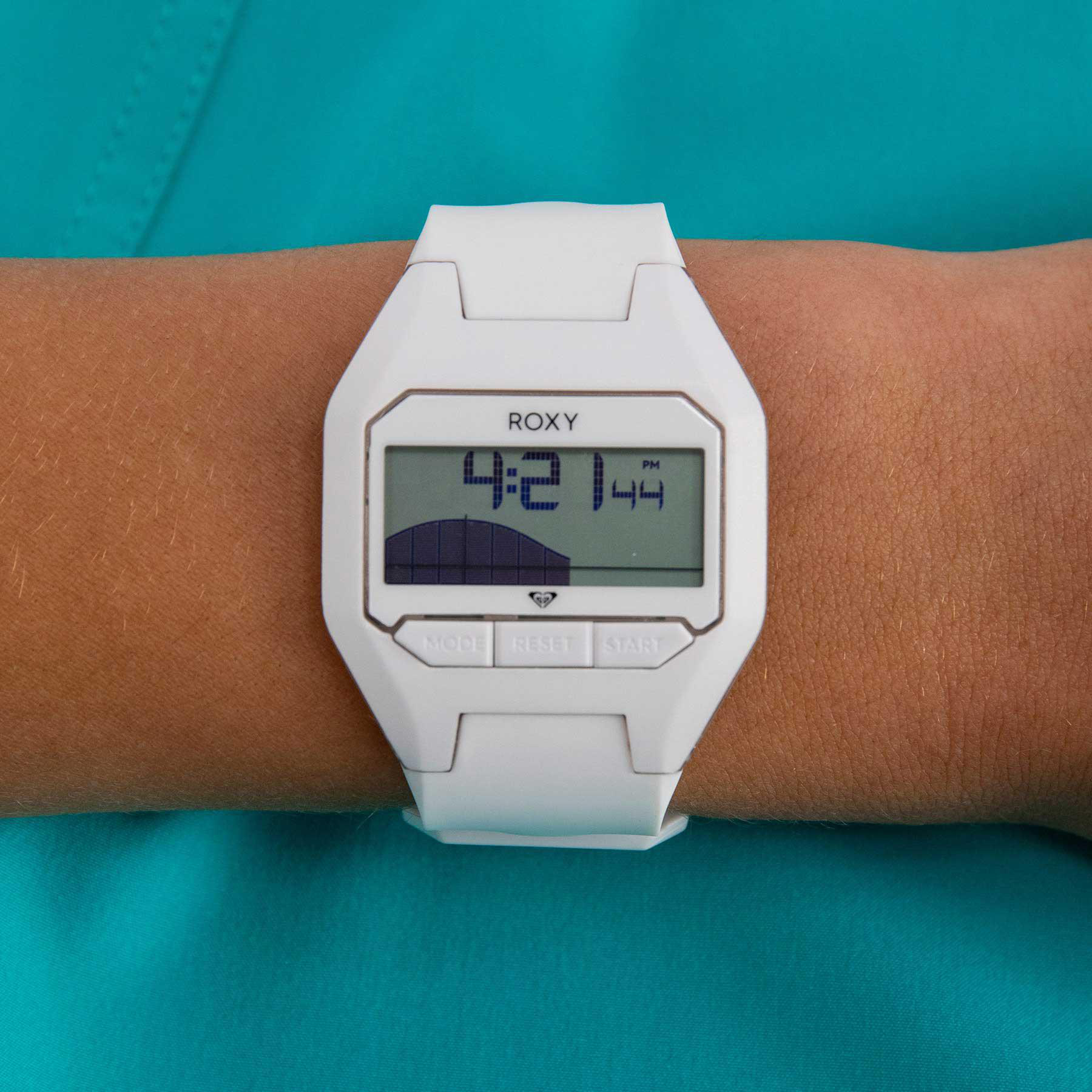 Shop Roxy Slimtide Watch In White - Fast Shipping & Easy Returns - City ...