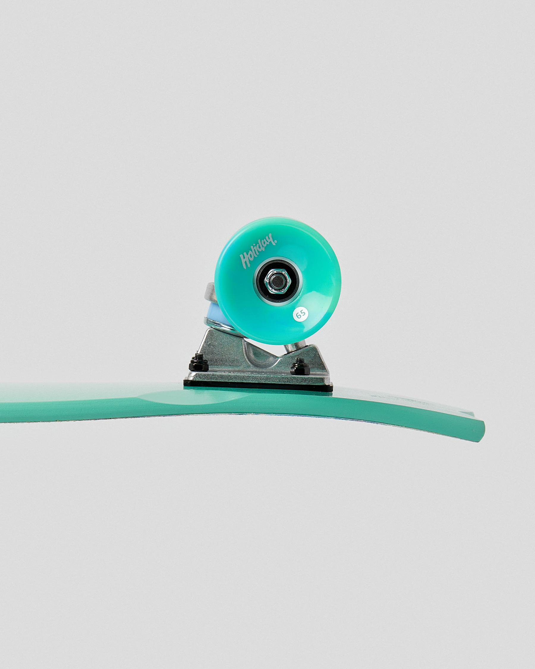 Shop Holiday Skateboards Cosmic Crush 28" Cruiser Skateboard In Teal ...
