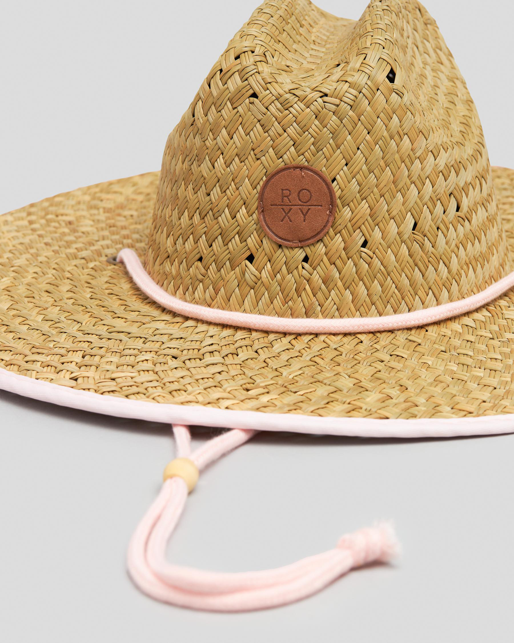 Shop Roxy Girls' Pina To My Colada Panama Hat In Barley Pink - Fast ...