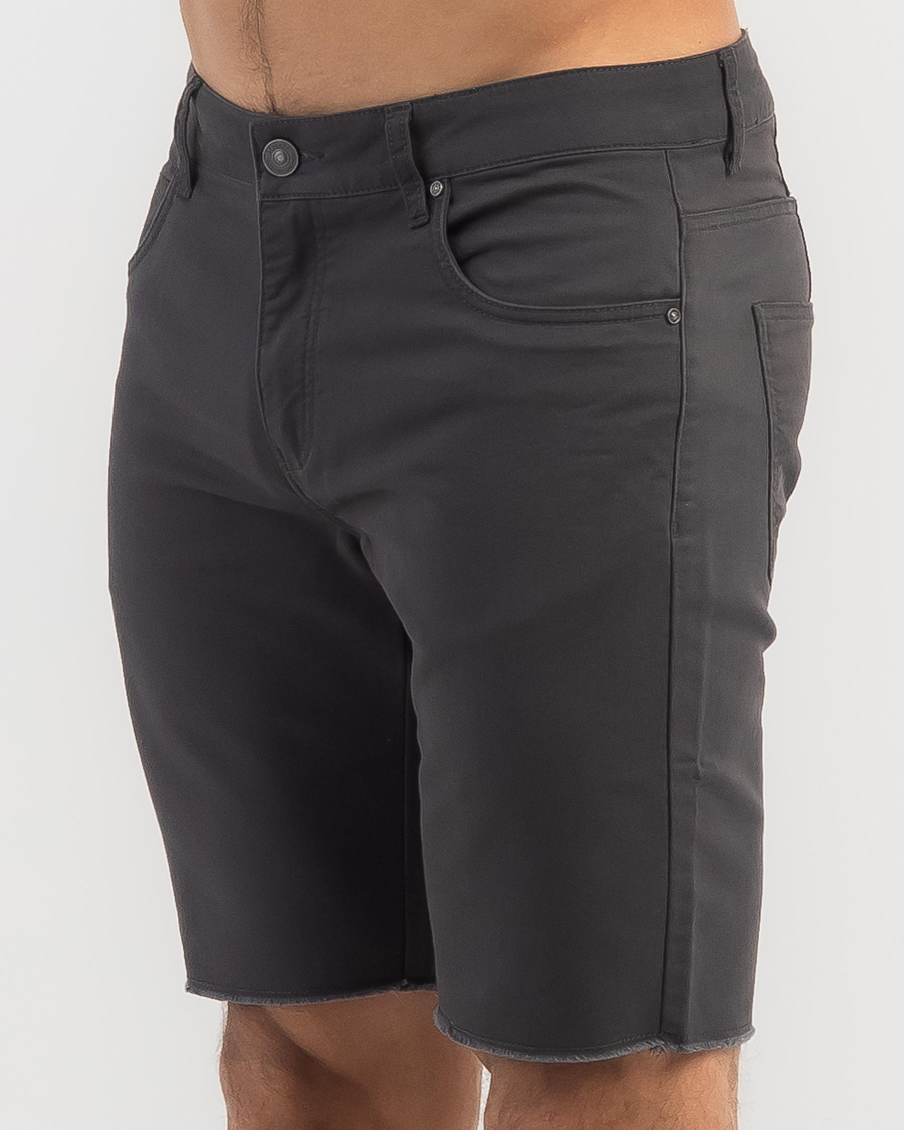 Shop Skylark Direction Walk Shorts In Charcoal - Fast Shipping & Easy ...