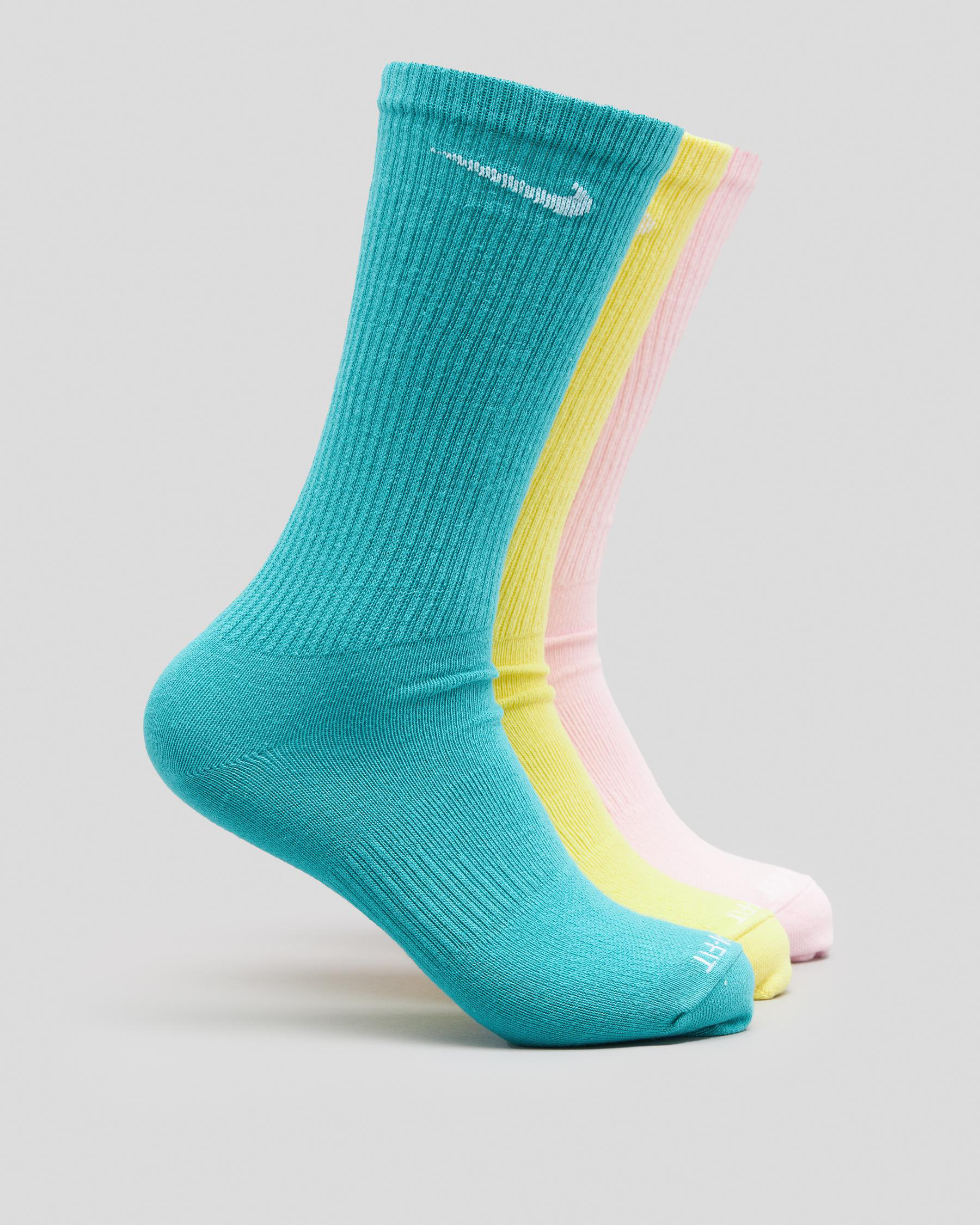 Nike Everyday Plus Lightweight Socks 3 Pack In 901 - FREE* Shipping ...