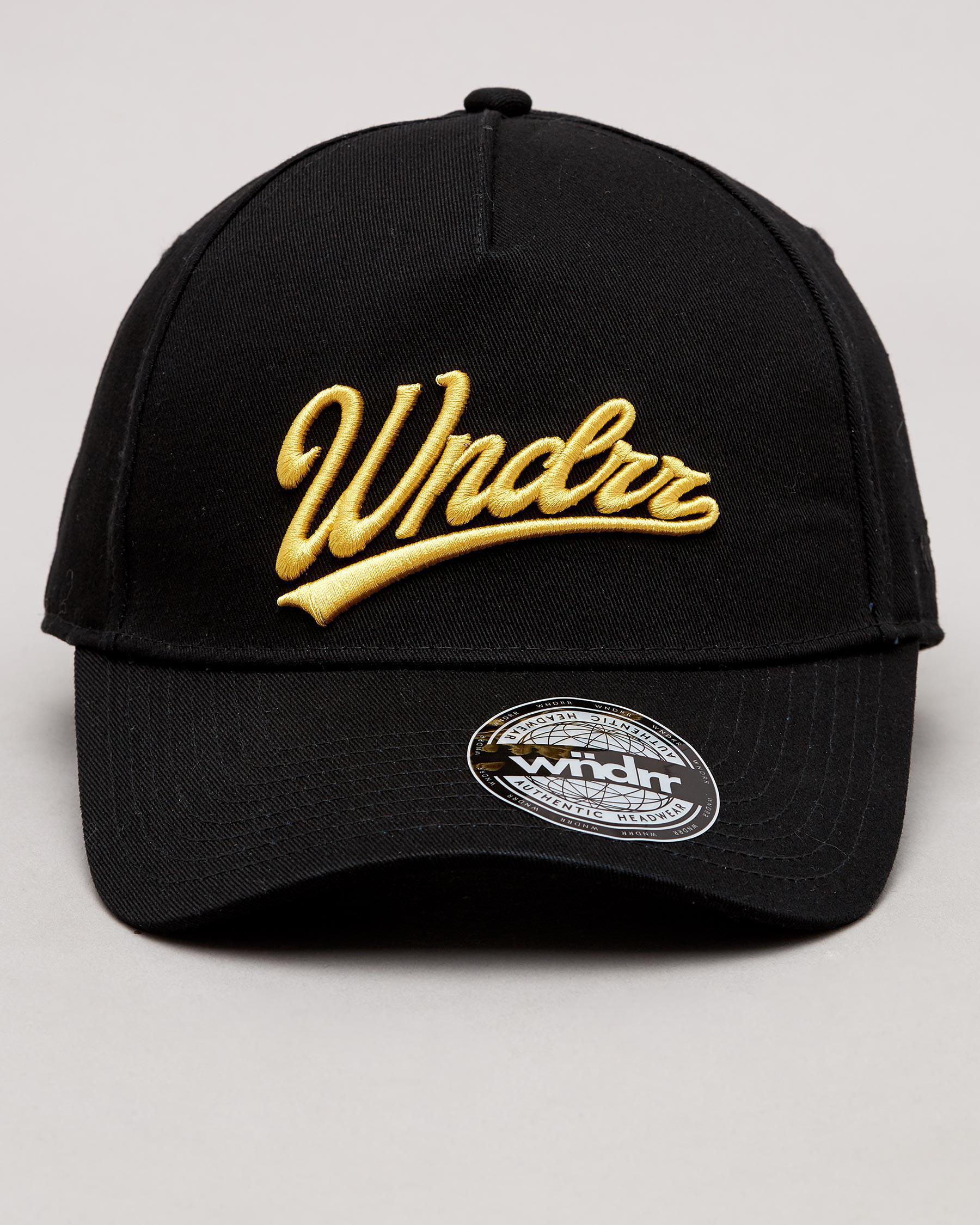 Shop Wndrr Saga Snapback Cap In Black - Fast Shipping & Easy Returns ...