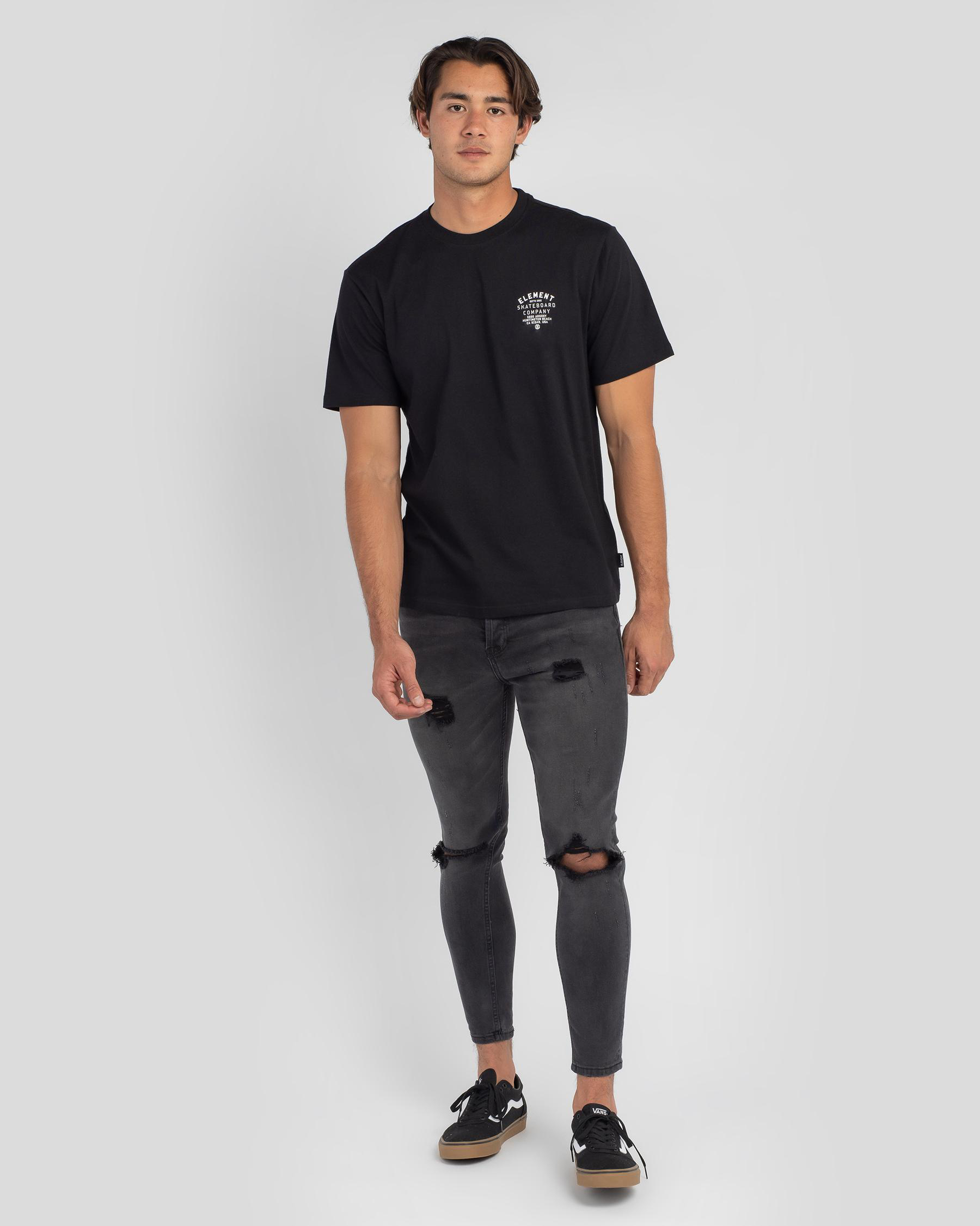 Shop Element Address T-Shirt In Black - Fast Shipping & Easy Returns ...