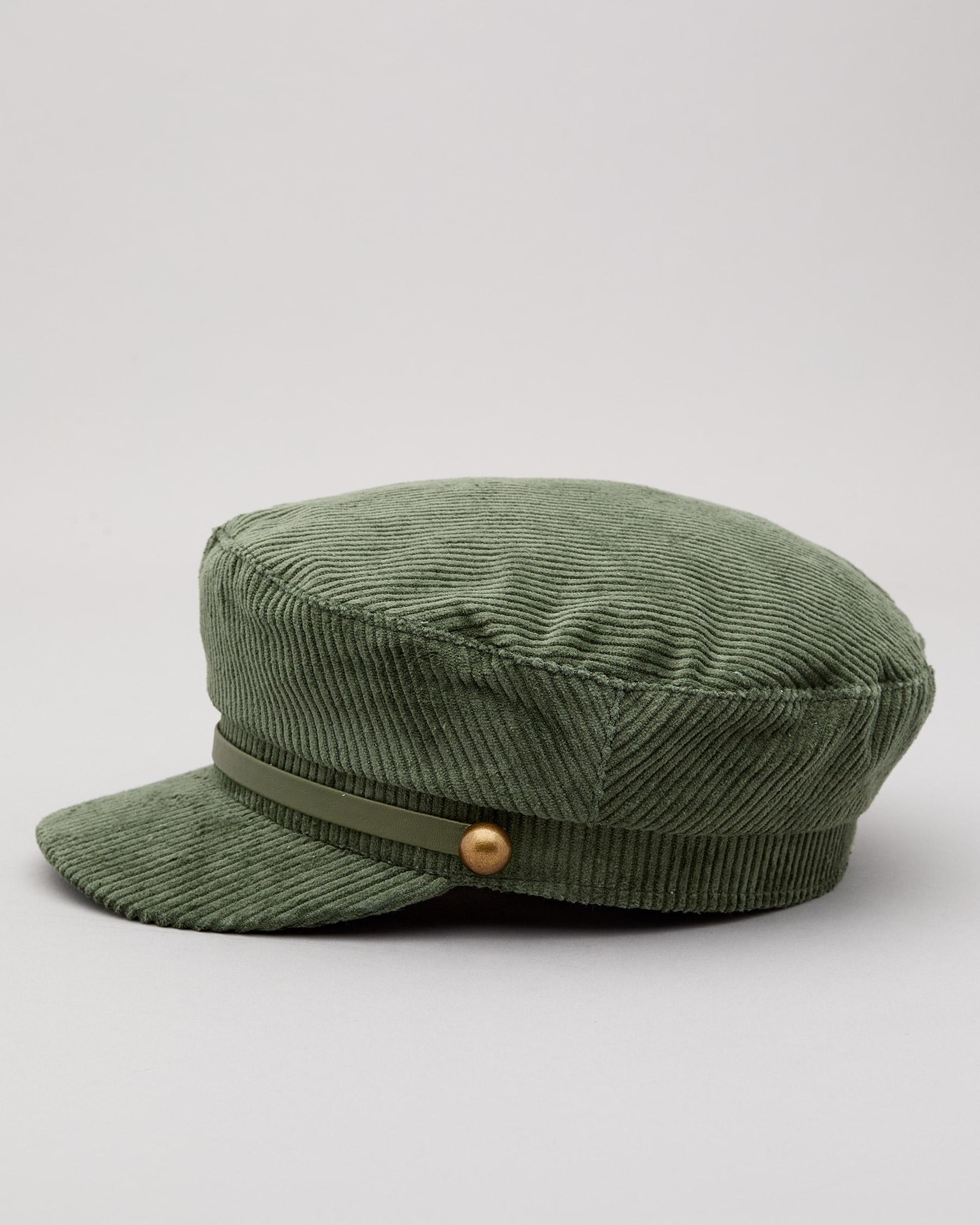 Shop Mooloola Savanna Lieutenant Cap In Khaki - Fast Shipping & Easy ...
