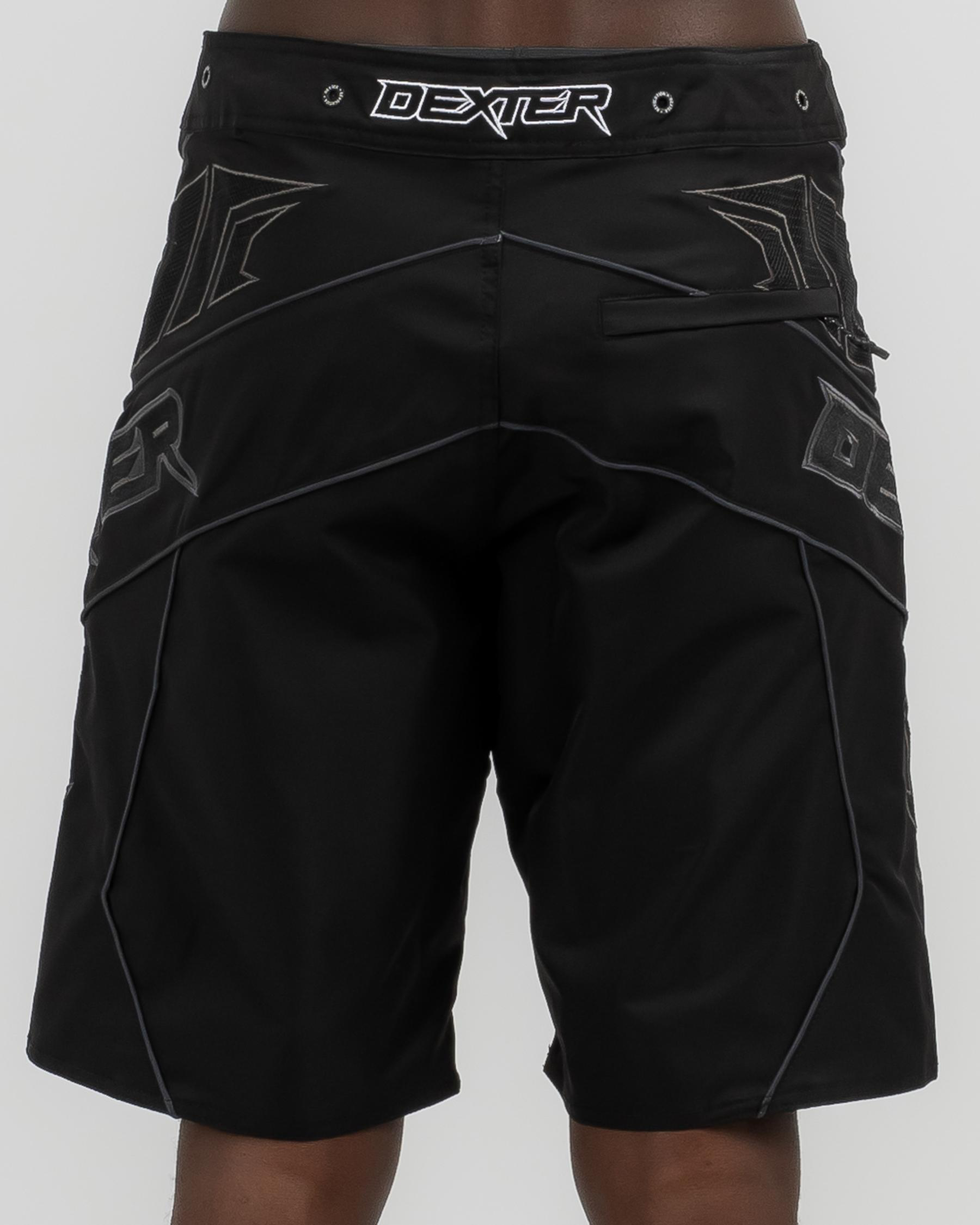 Shop Dexter Wheelie Board Shorts In Black/ Charcoal - Fast Shipping ...