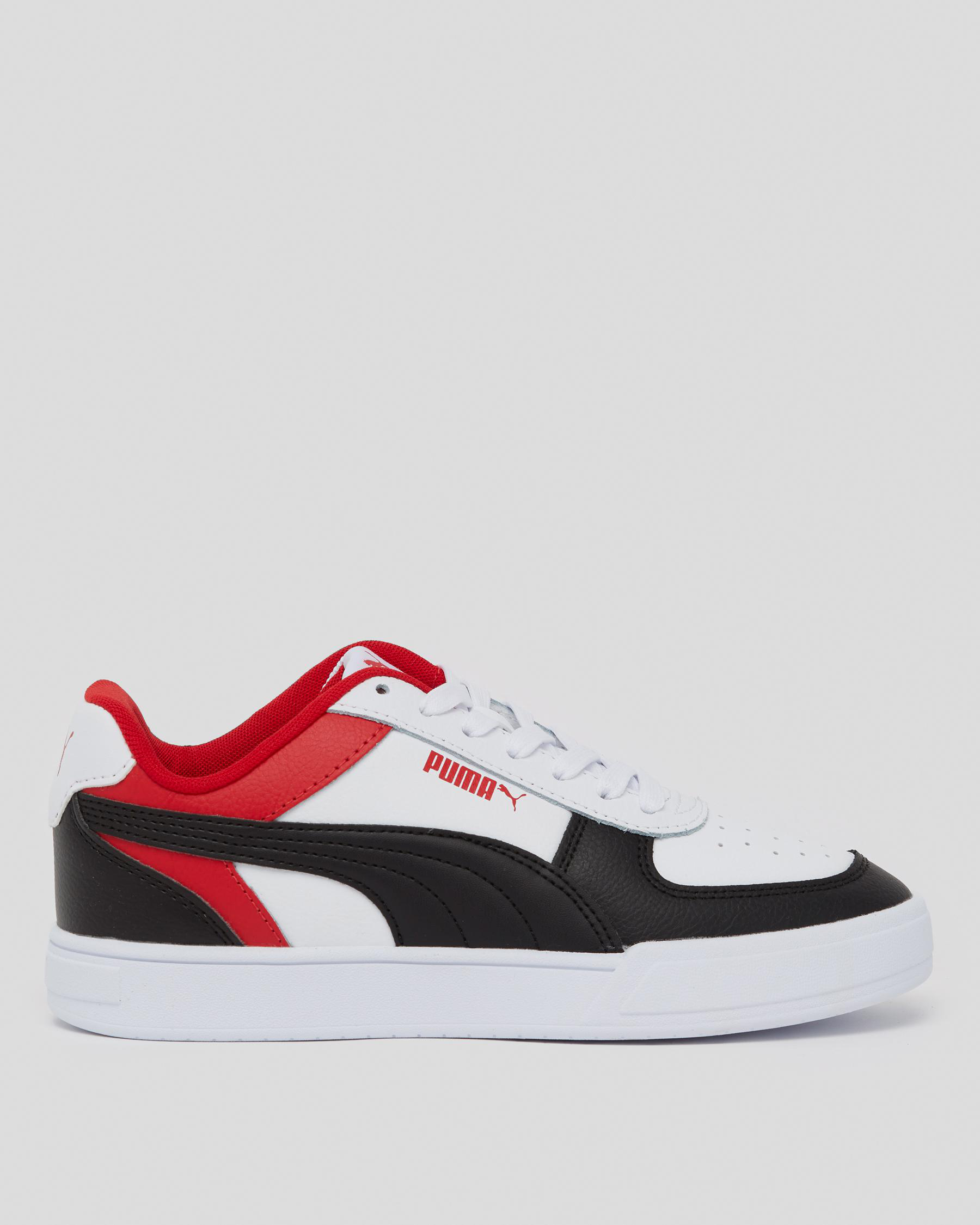Shop Puma Boys' Caven Block Shoes In Puma White-puma Black-for All Time ...