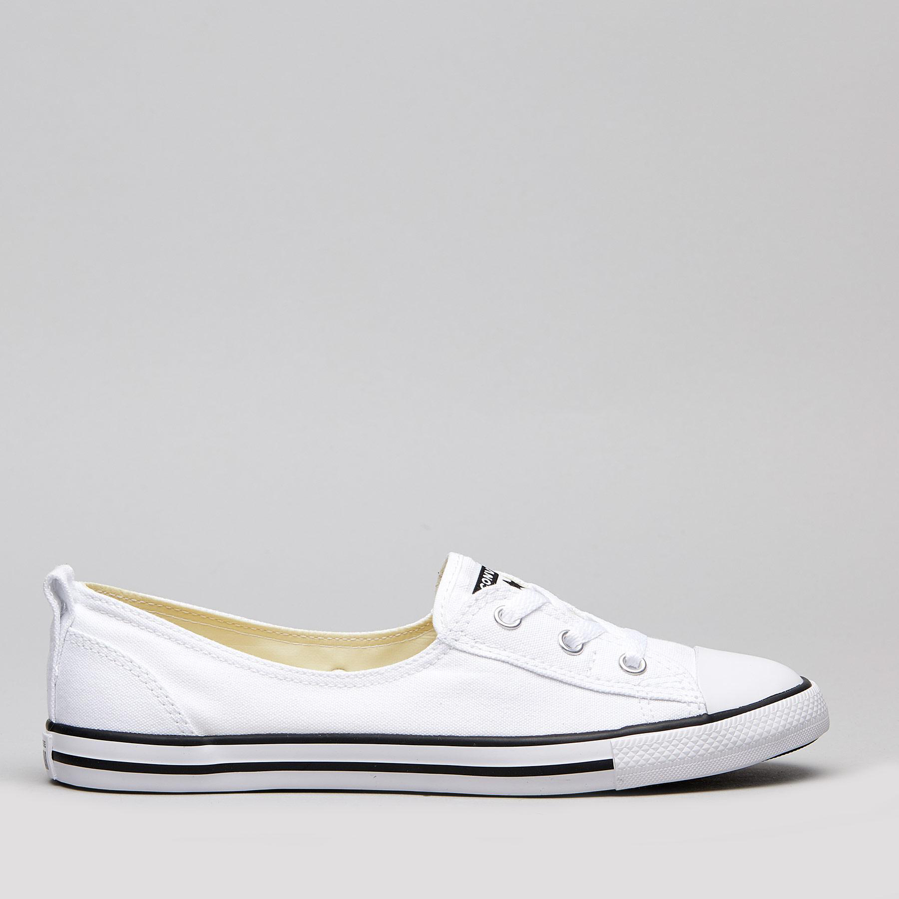 Shop Converse Womens Chuck Taylor Ballet Shoes In White - Fast Shipping ...