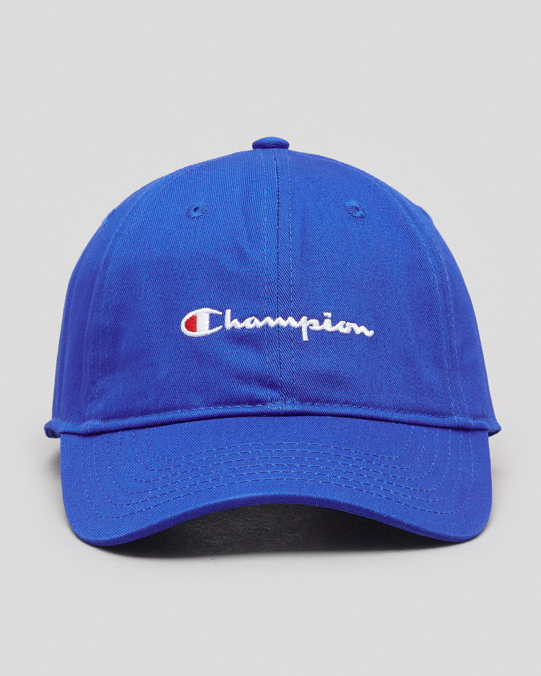 Shop Champion Juniors Script Cap In Boston Blue - Fast Shipping & Easy ...