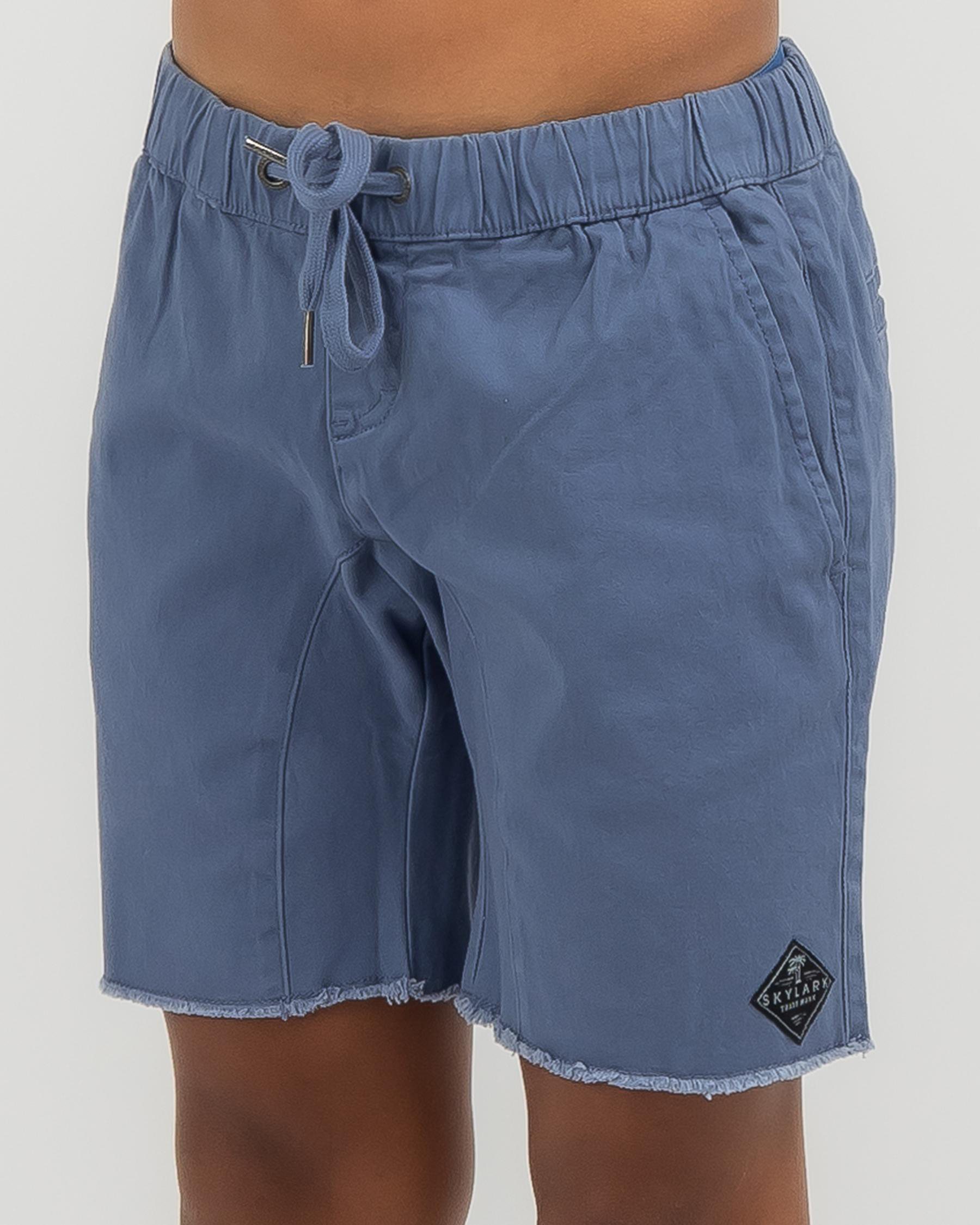 Shop Skylark Boys' Erase Drop Crotch Shorts In Lt Blue - Fast Shipping ...