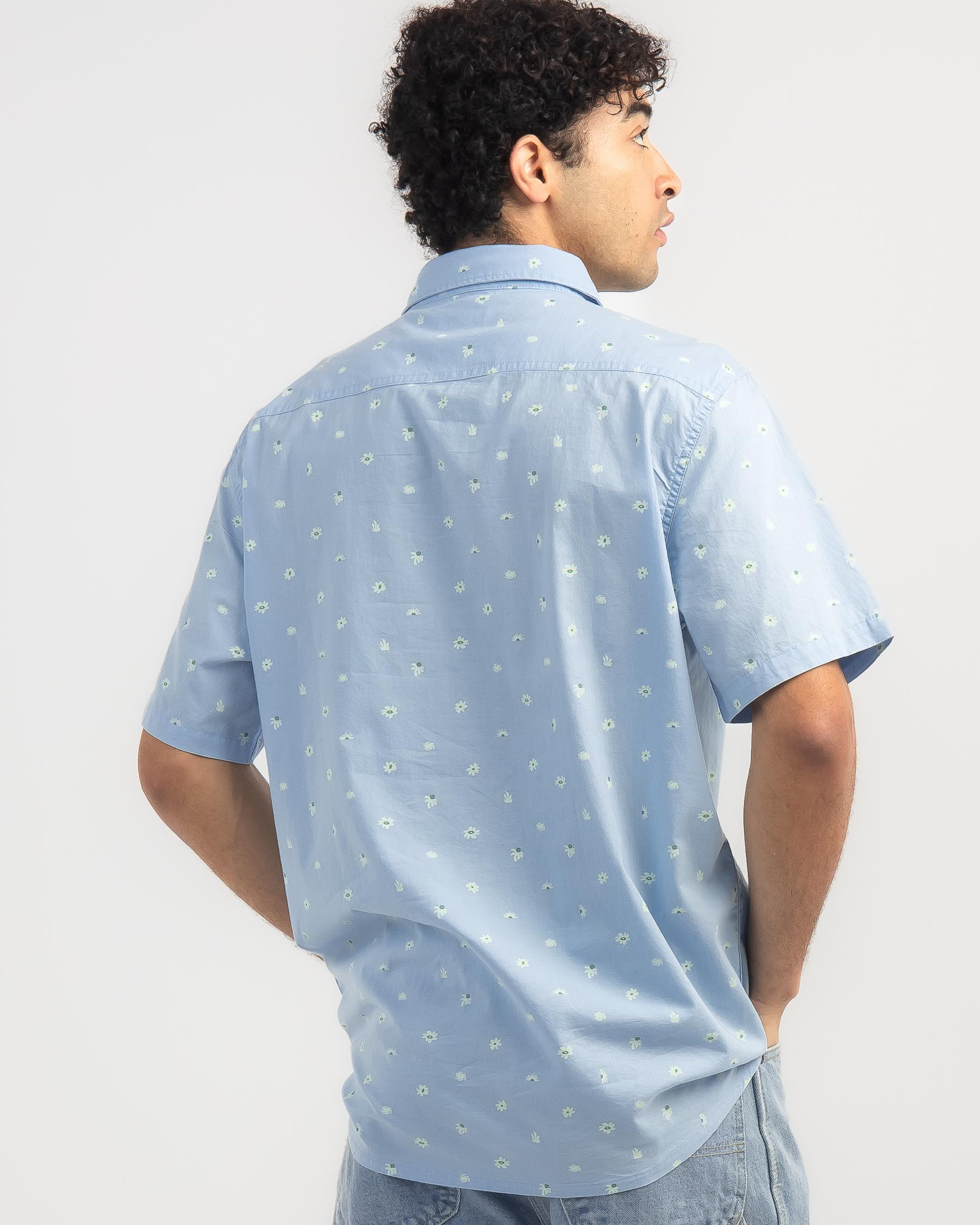 Shop Quiksilver Minimo Shirt In Clear Sky Minimo - Fast Shipping & Easy ...