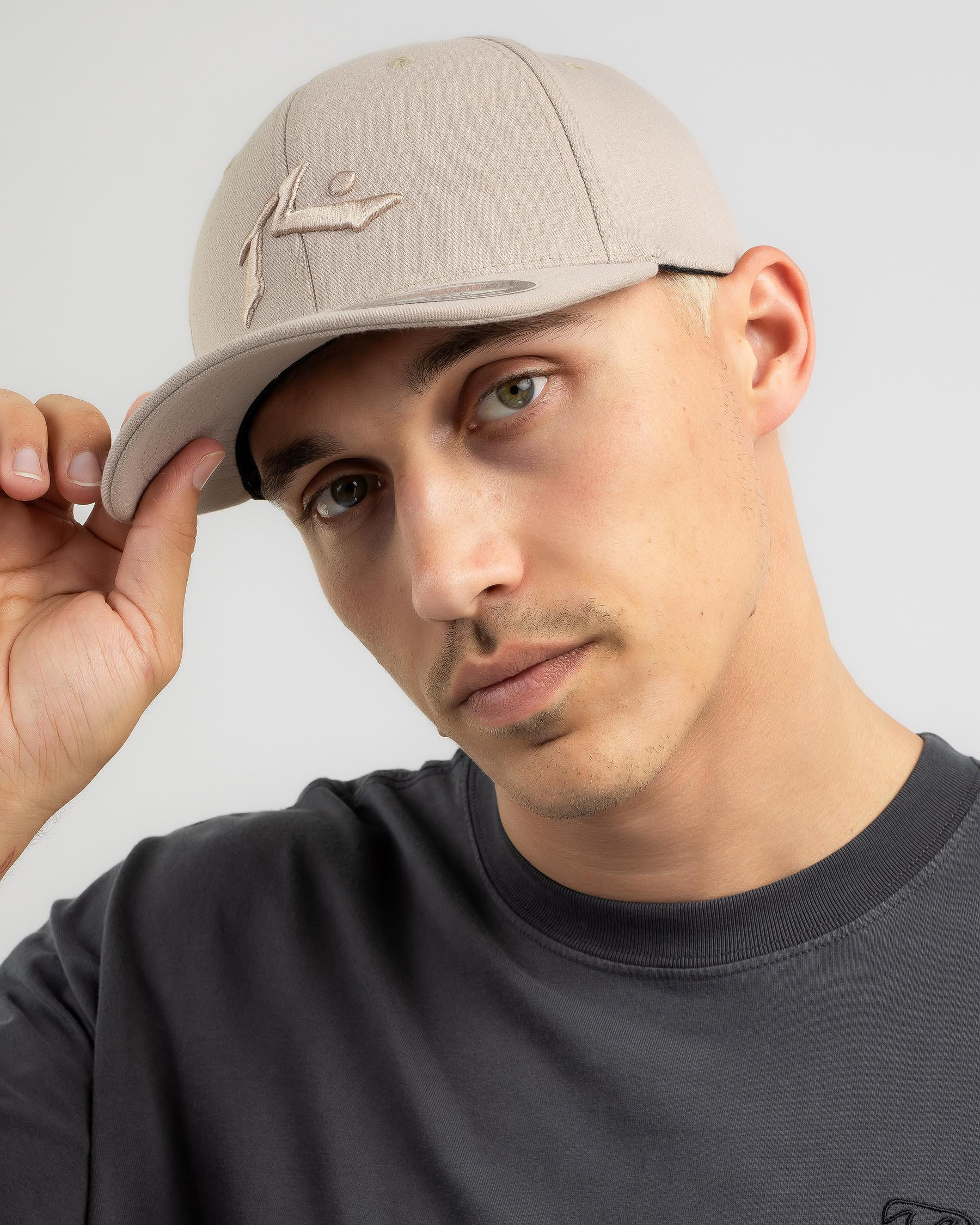 Shop Rusty Chronic 4 Flexfit Cap In Khaki - Fast Shipping & Easy ...