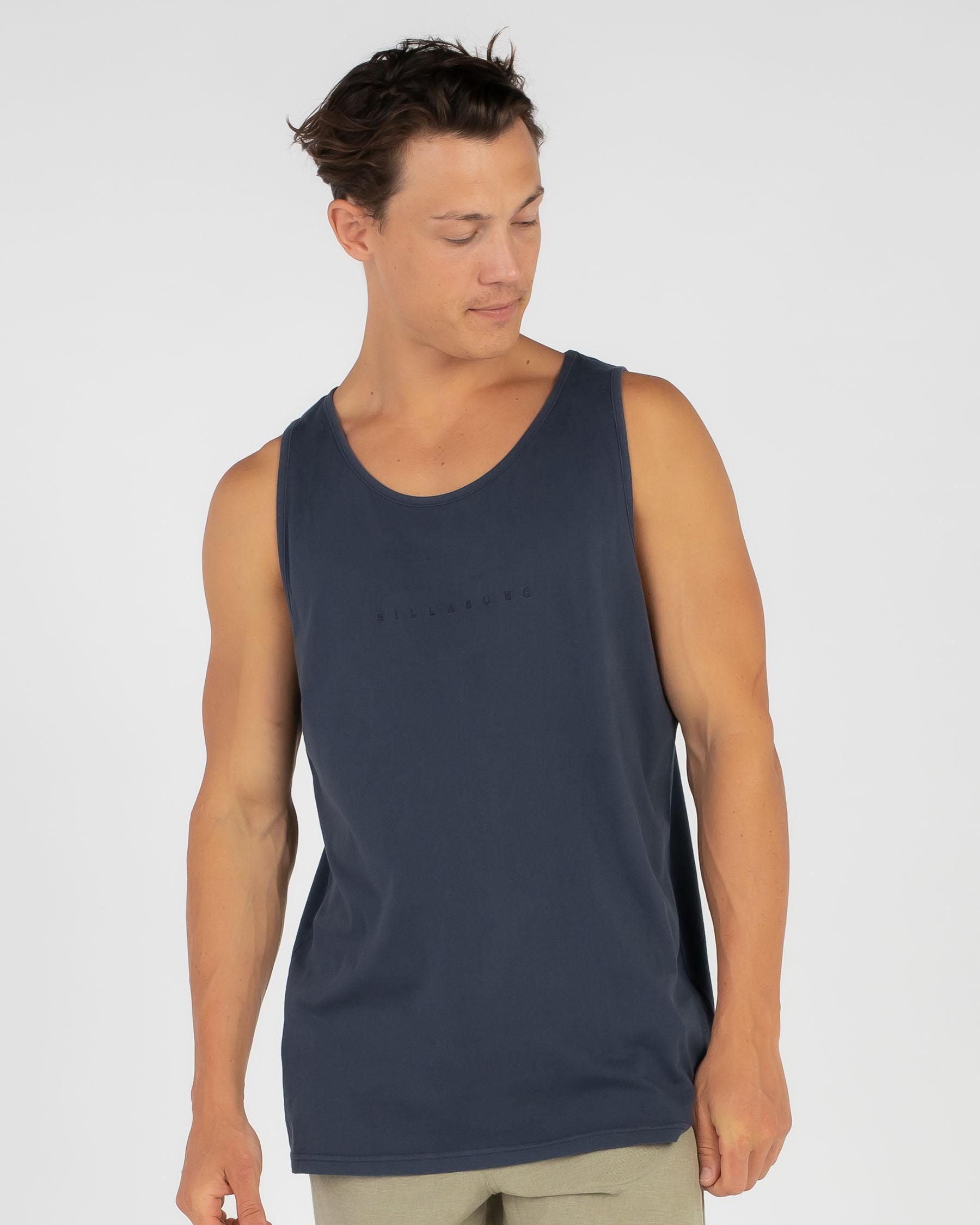 Shop Billabong Smitty Tank In Navy - Fast Shipping & Easy Returns ...