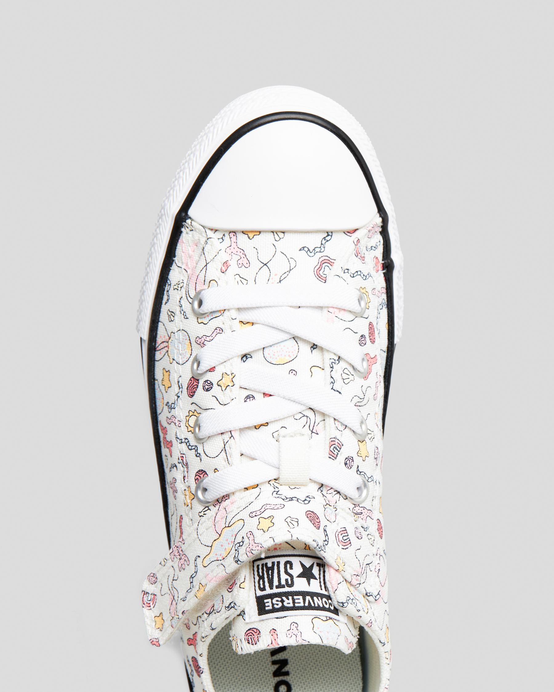 Shop Converse Girls' Chuck Taylor All Star Shoes In Vintage White ...