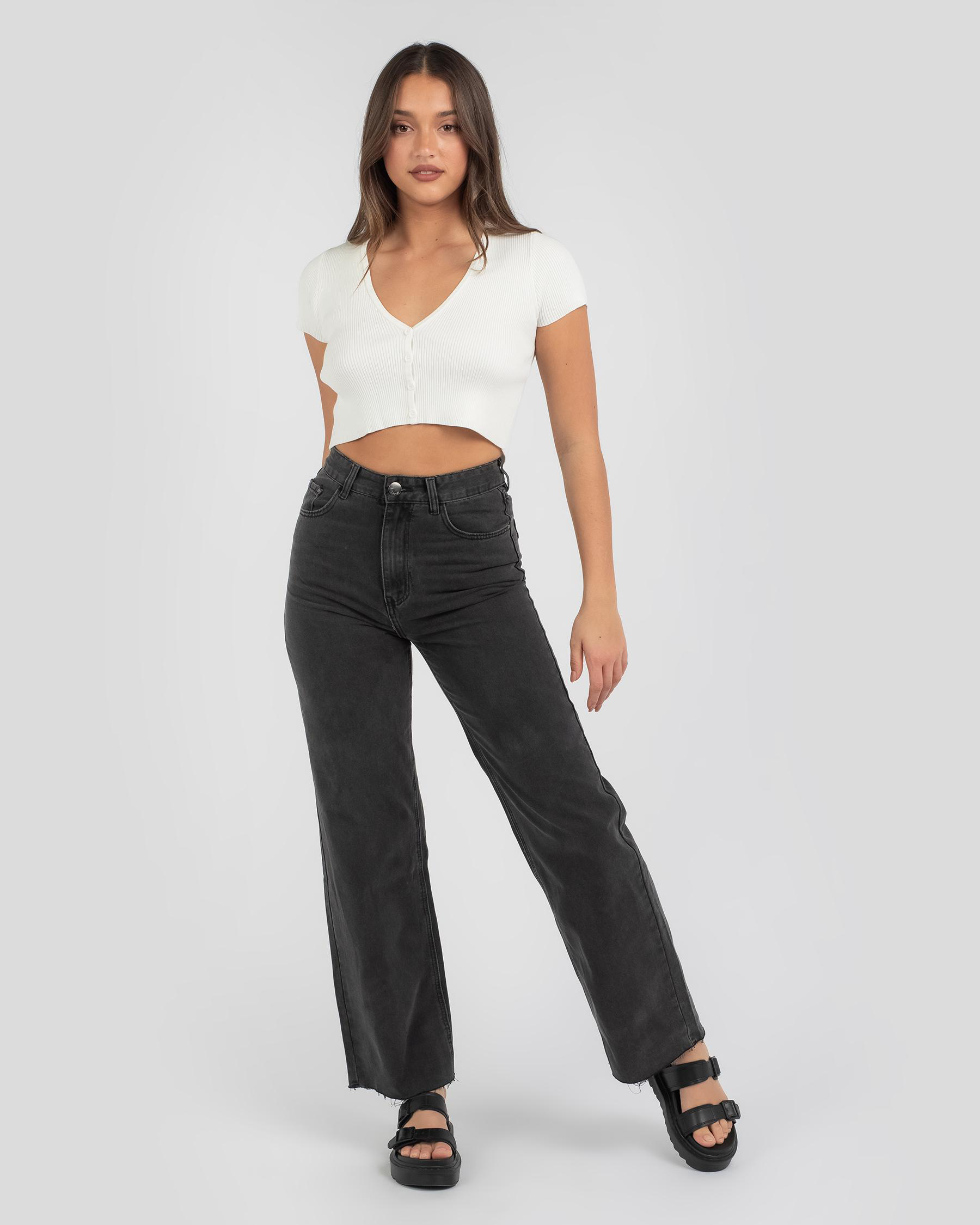 Shop Mooloola Renaissance Knit Top In White - Fast Shipping & Easy ...