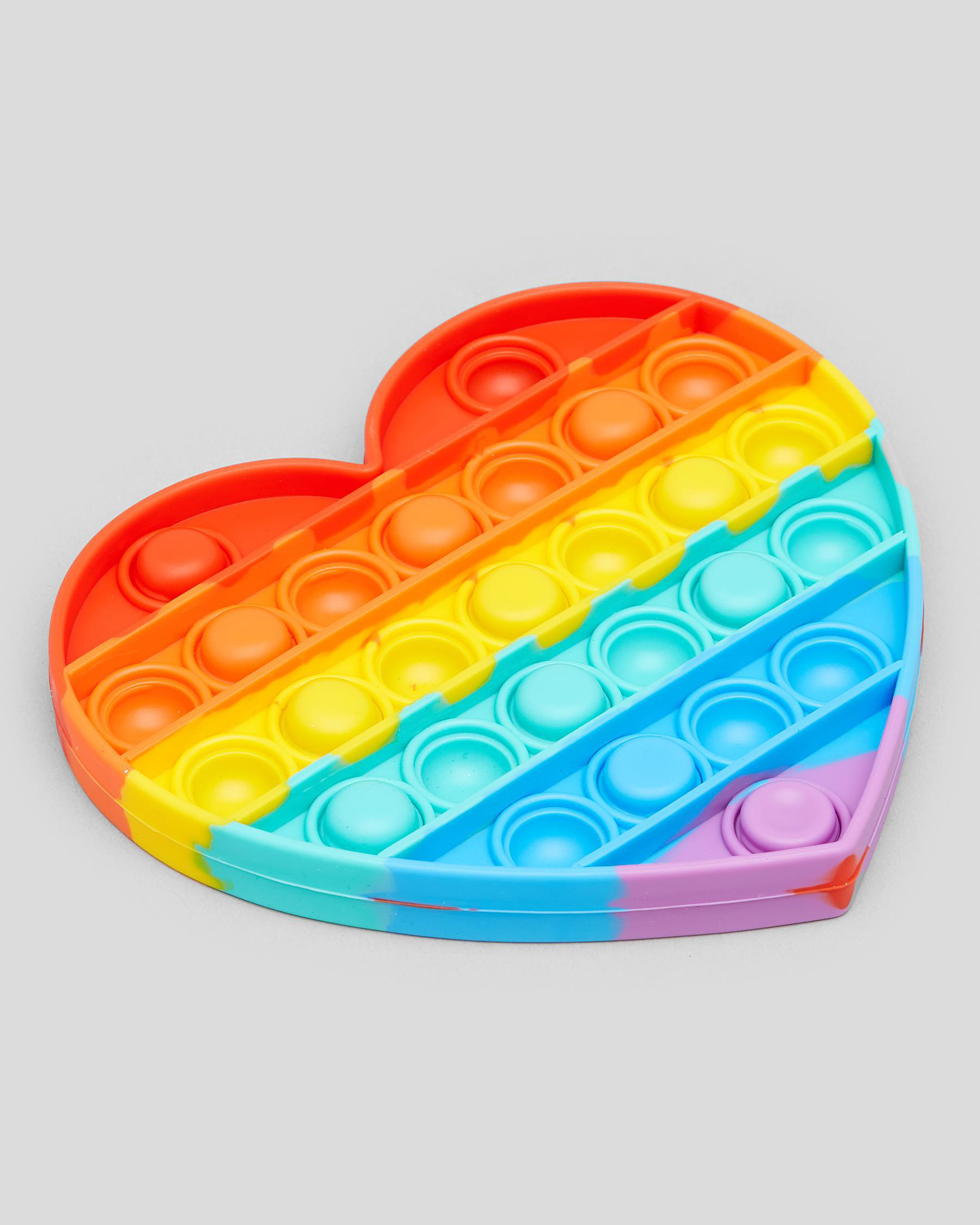 Shop Get It Now Push and Pop Heart In Rainbow - Fast Shipping & Easy ...