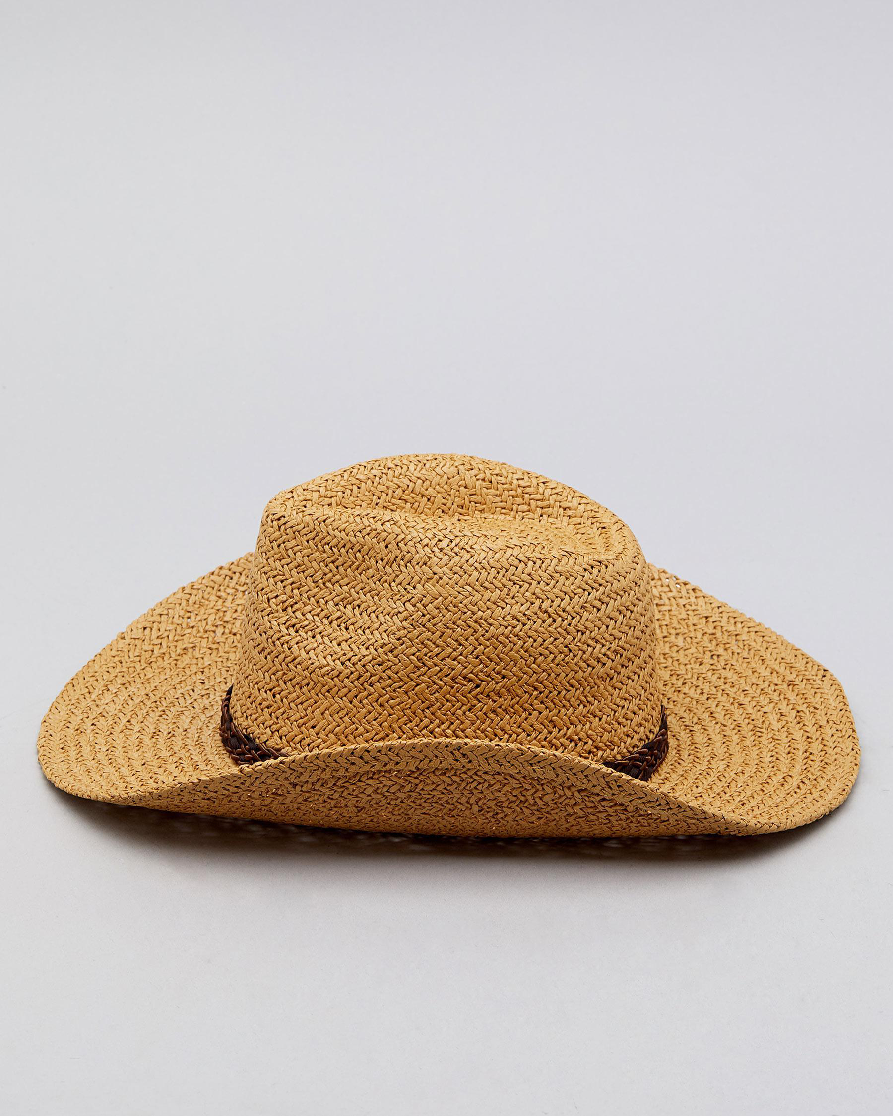 Shop Mooloola Elle Cowgirl Hat In Caramel - Fast Shipping & Easy ...