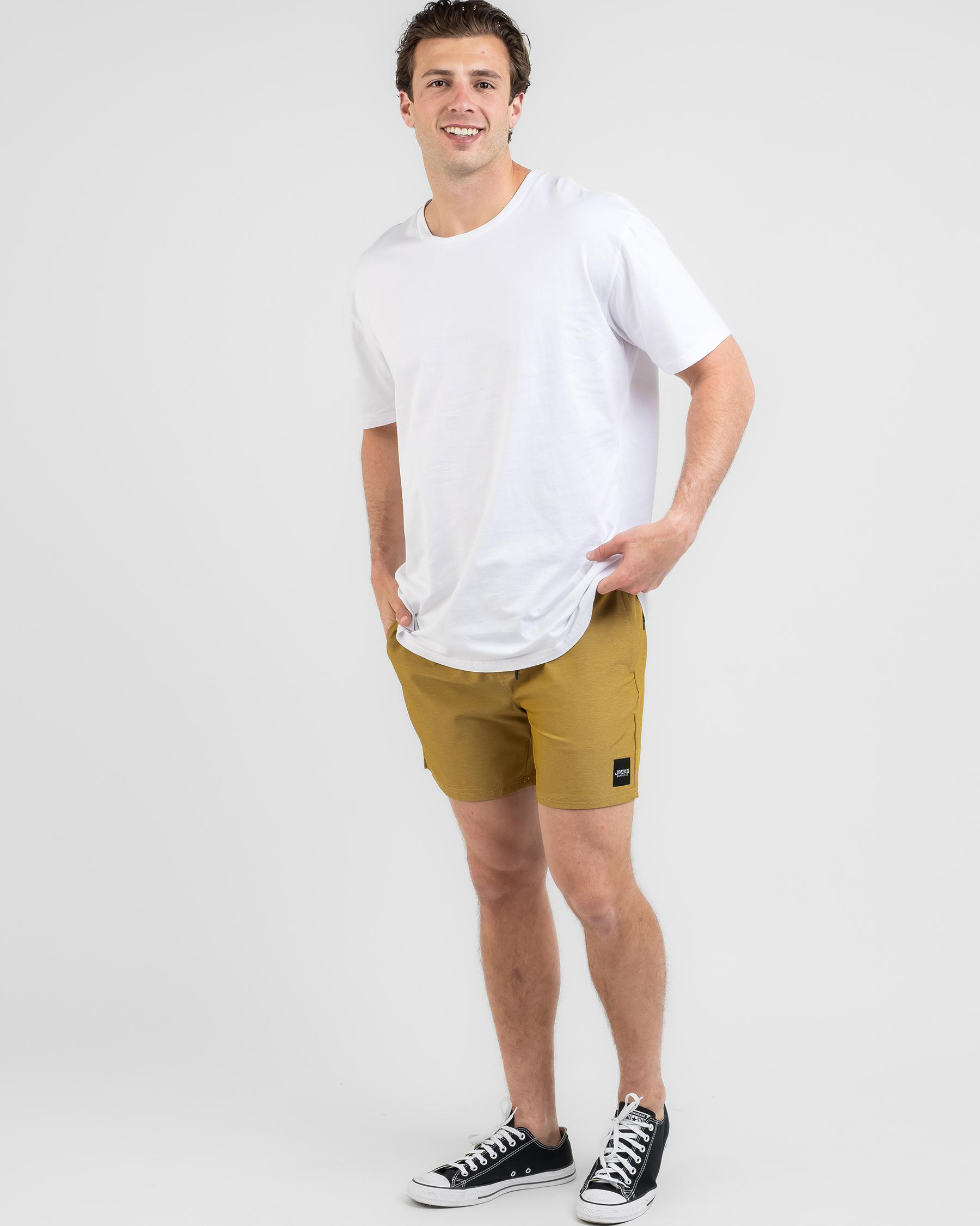 Shop Jacks Intro Mully Shorts In Tan - Fast Shipping & Easy Returns ...