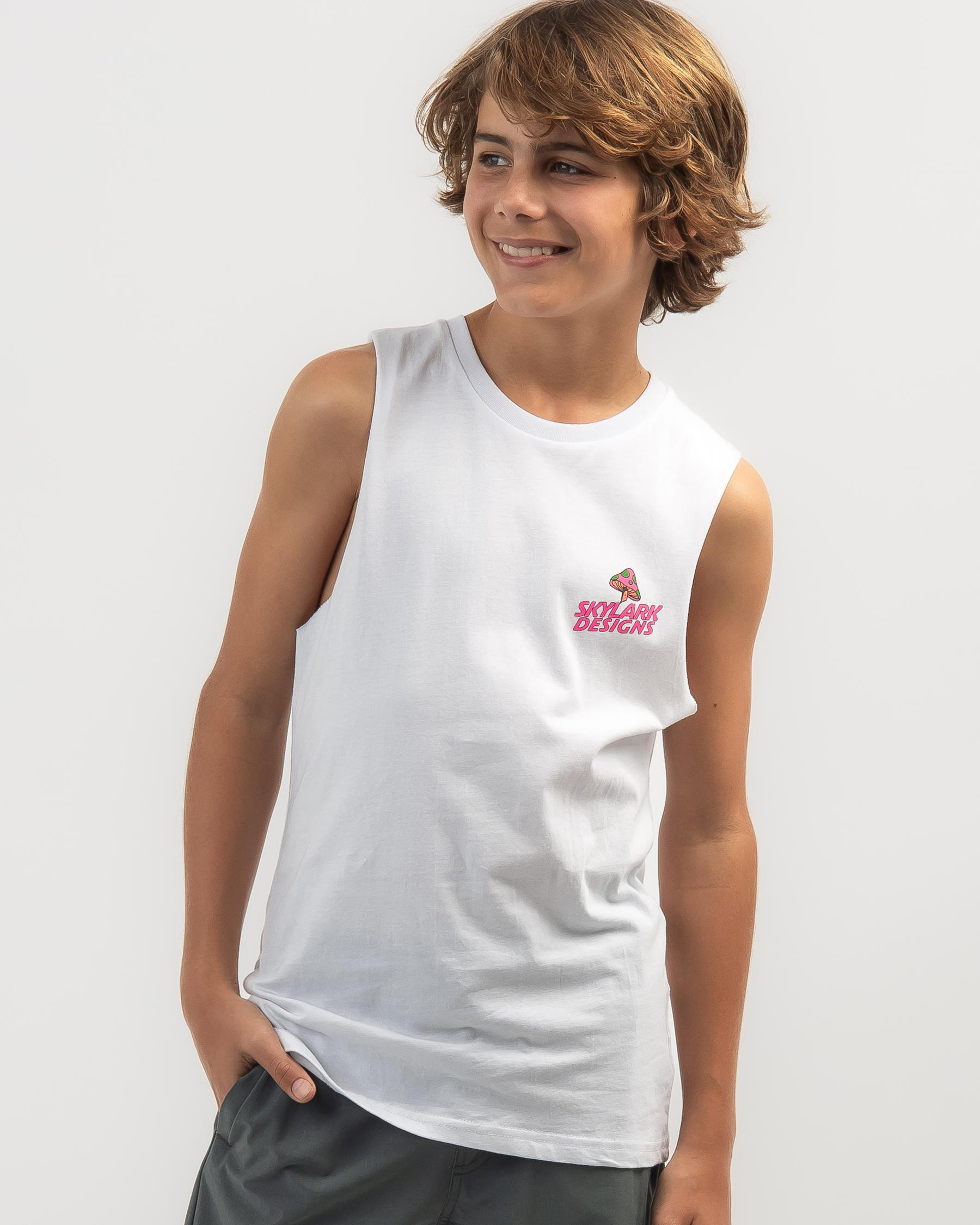 Shop Skylark Boys' Dreaming Muscle In White - Fast Shipping & Easy ...