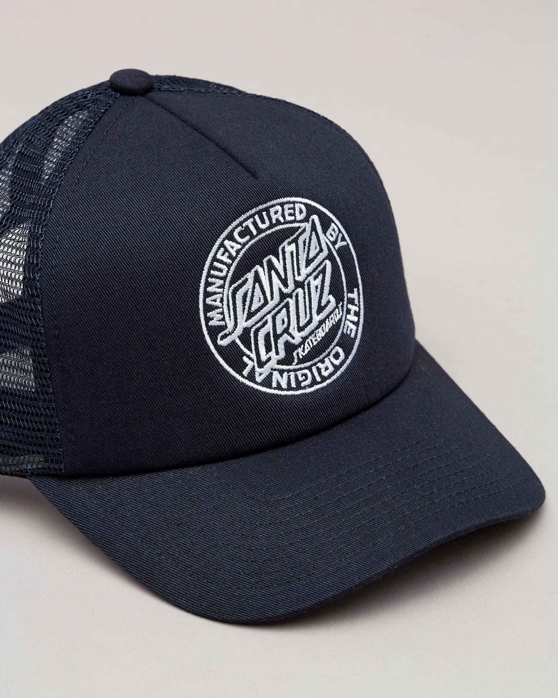 Shop Santa Cruz OG Dot Trucker Cap In Midnight - Fast Shipping & Easy ...