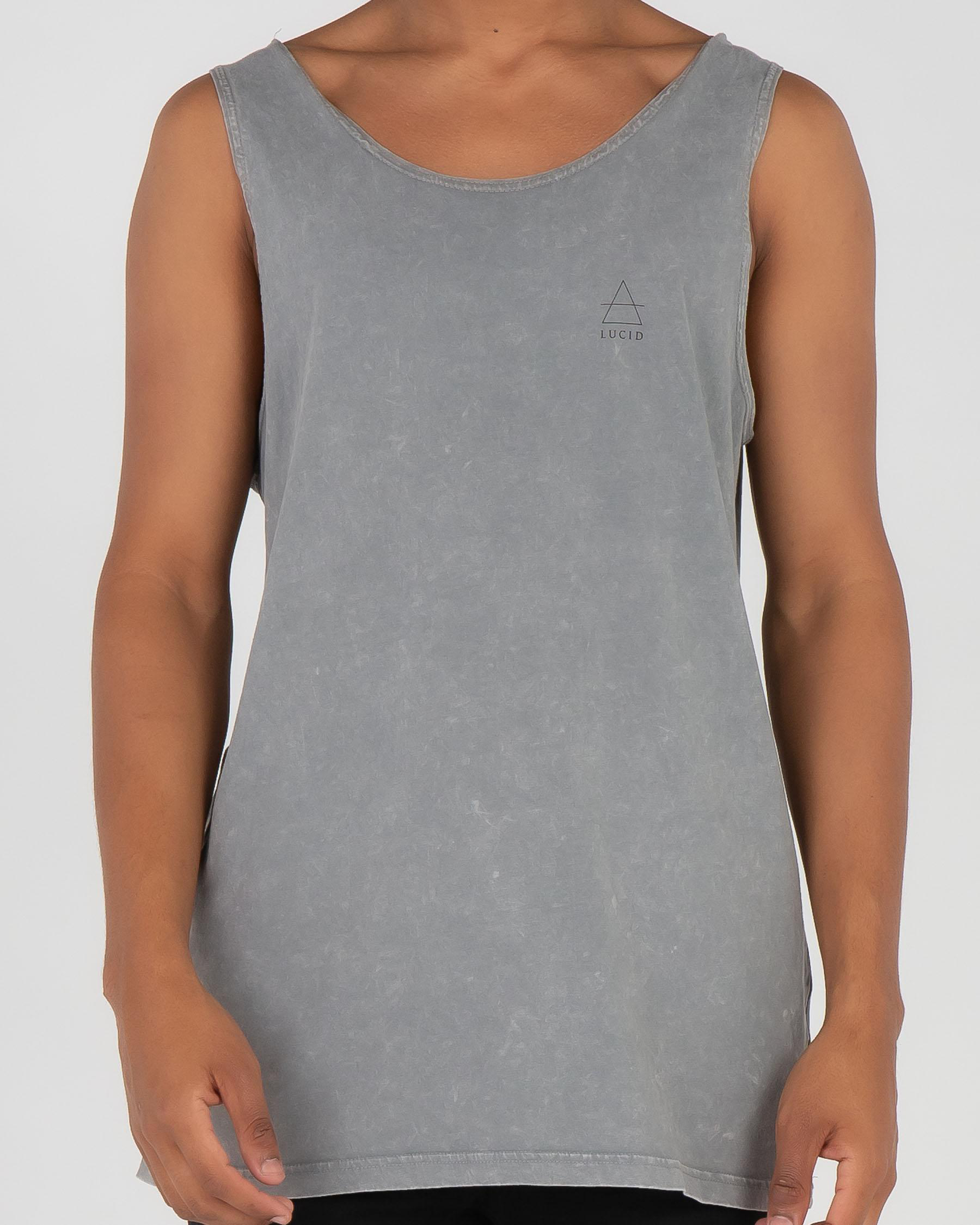 Shop Lucid Intent Singlet In Light Grey Acid - Fast Shipping & Easy ...