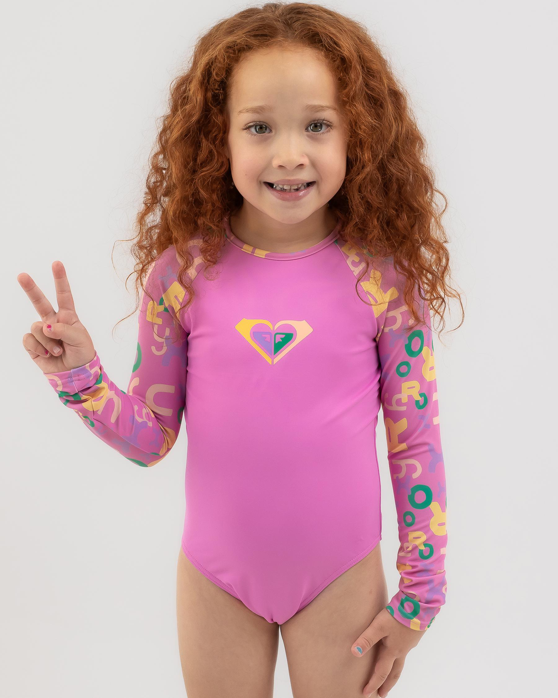 Roxy Toddlers' Funny Bambino Surfsuit In Cyclamen Lettrage | City Beach ...