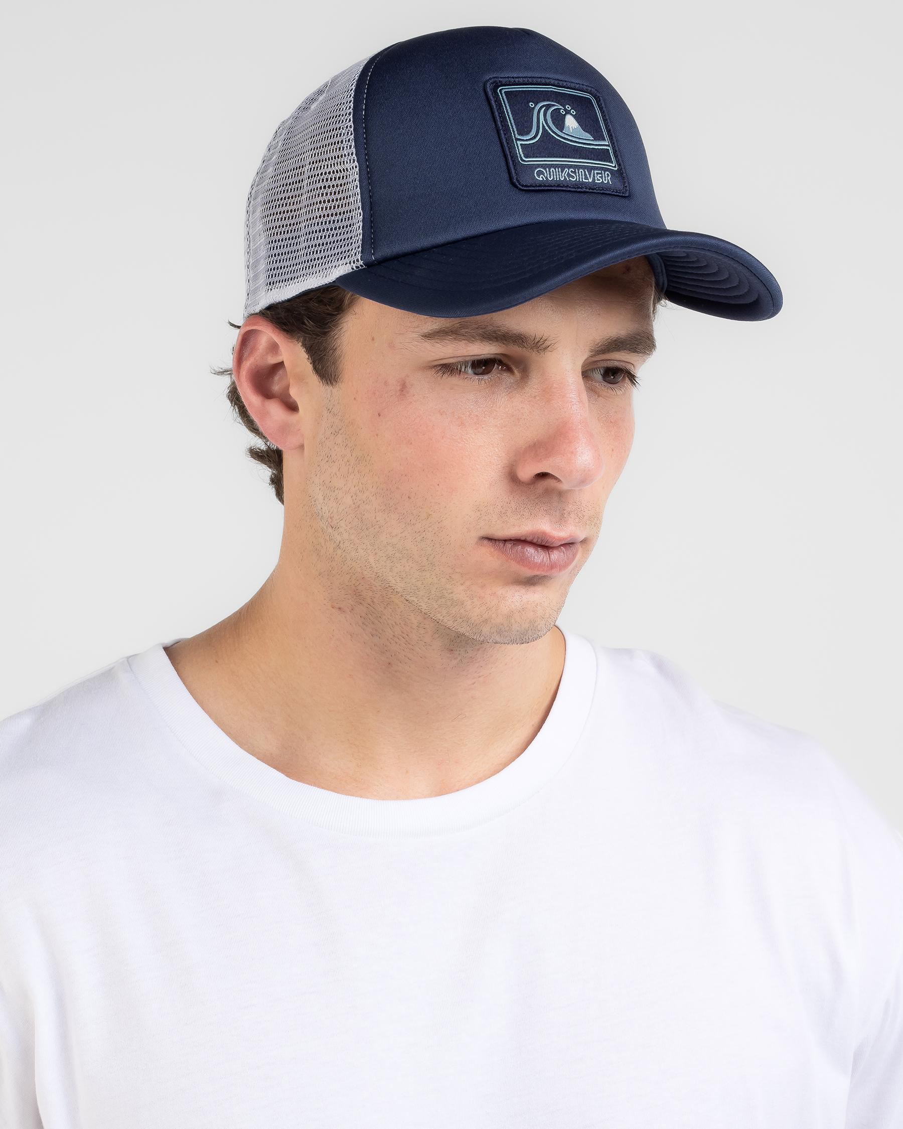 Shop Quiksilver Slab Ripper Trucker Cap In Navy Blazer - Fast Shipping ...