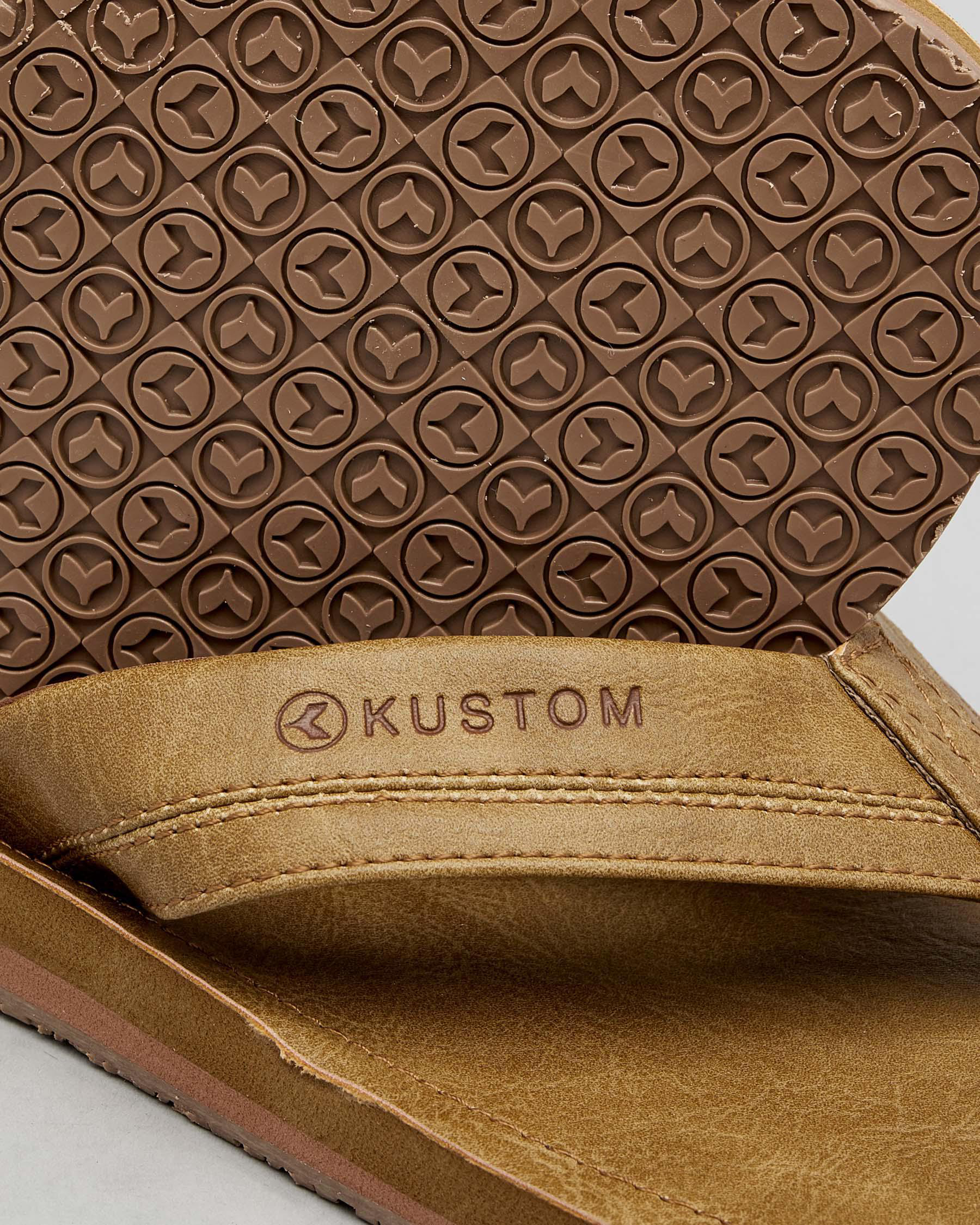 Shop Kustom Vego 2 Sandals In Tan - Fast Shipping & Easy Returns - City ...