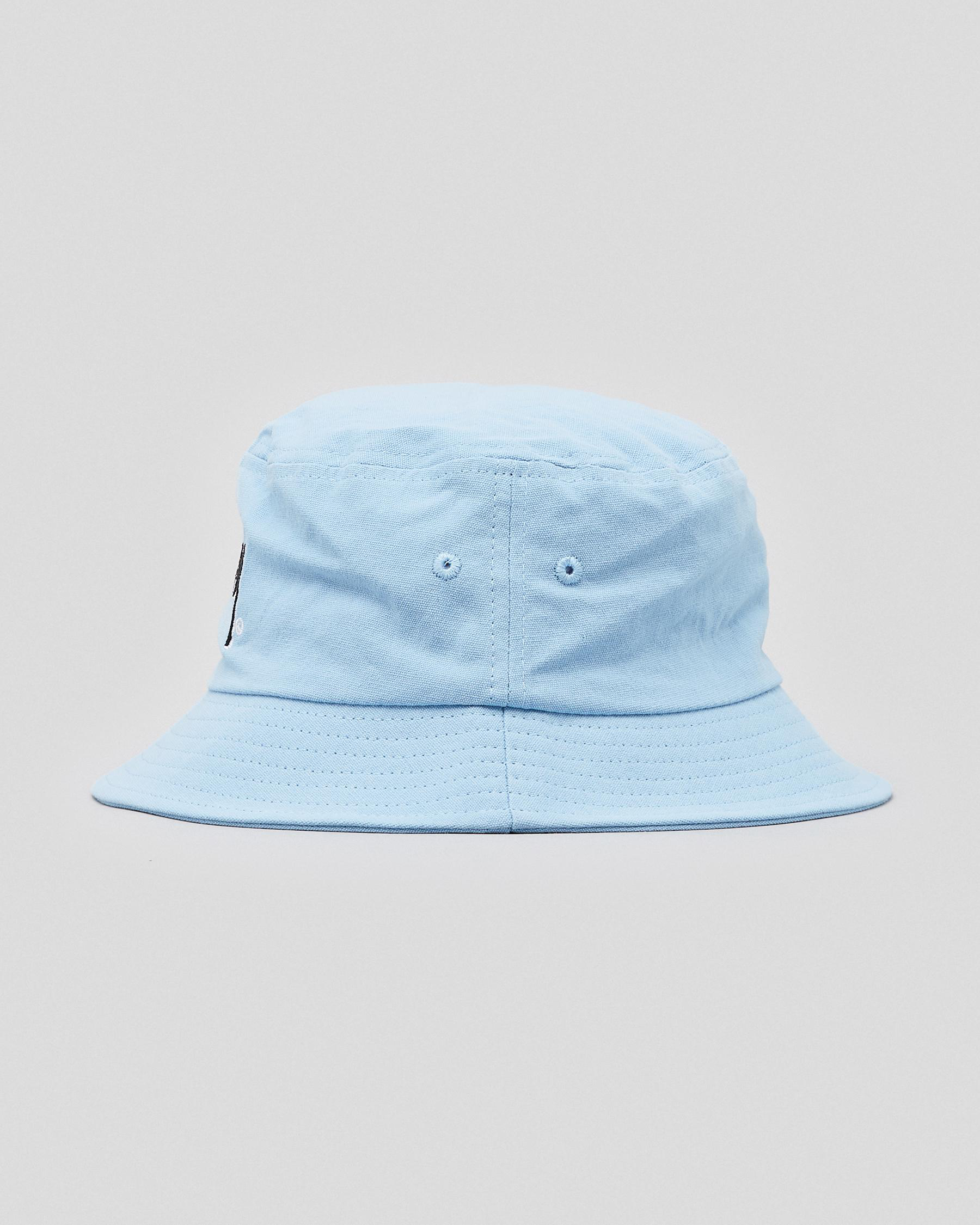 Shop Stussy Stock Shadow Bucket Hat In Powder Blue - Fast Shipping ...