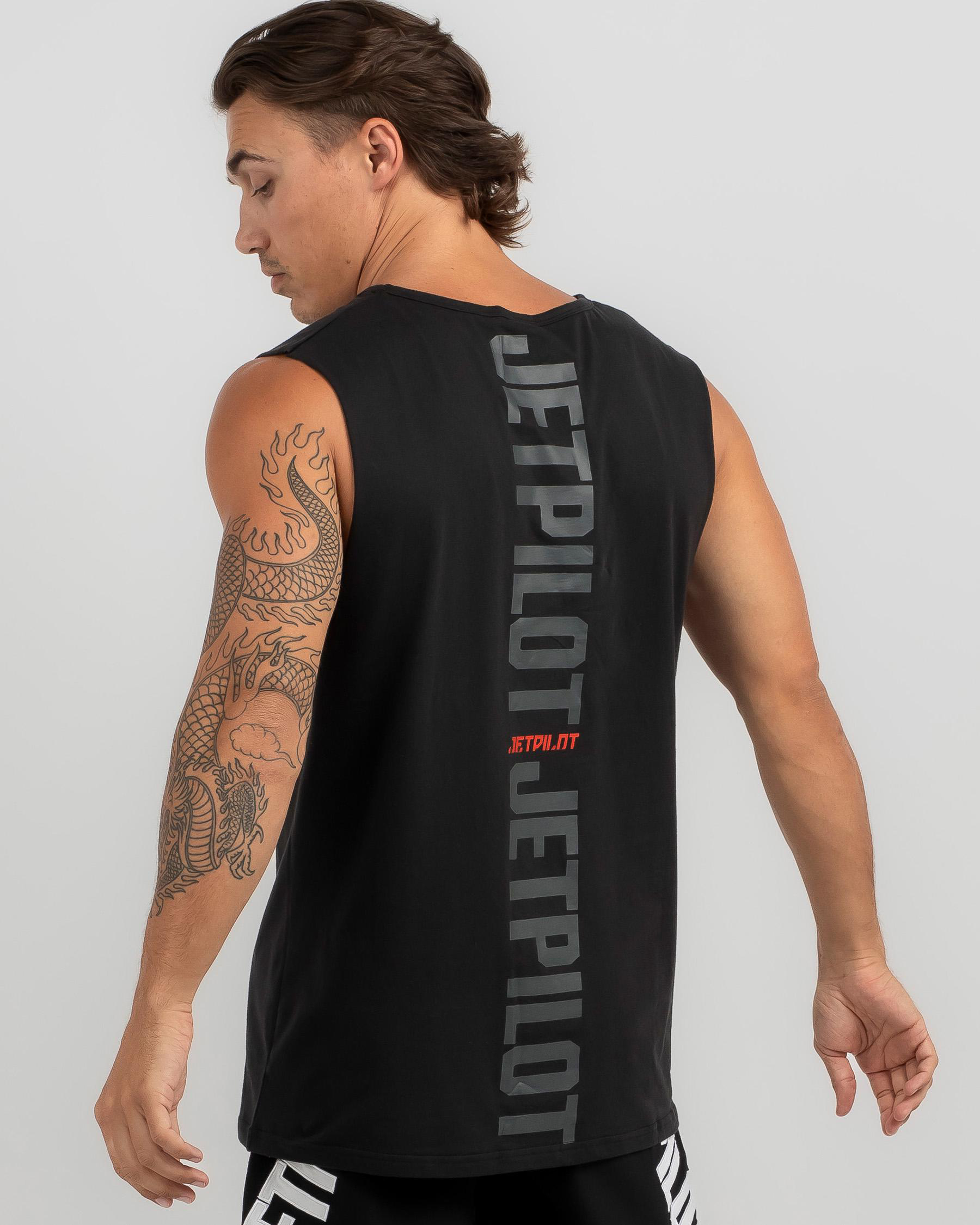 Shop Jetpilot Freeride Muscle Tank In Black - Fast Shipping & Easy ...