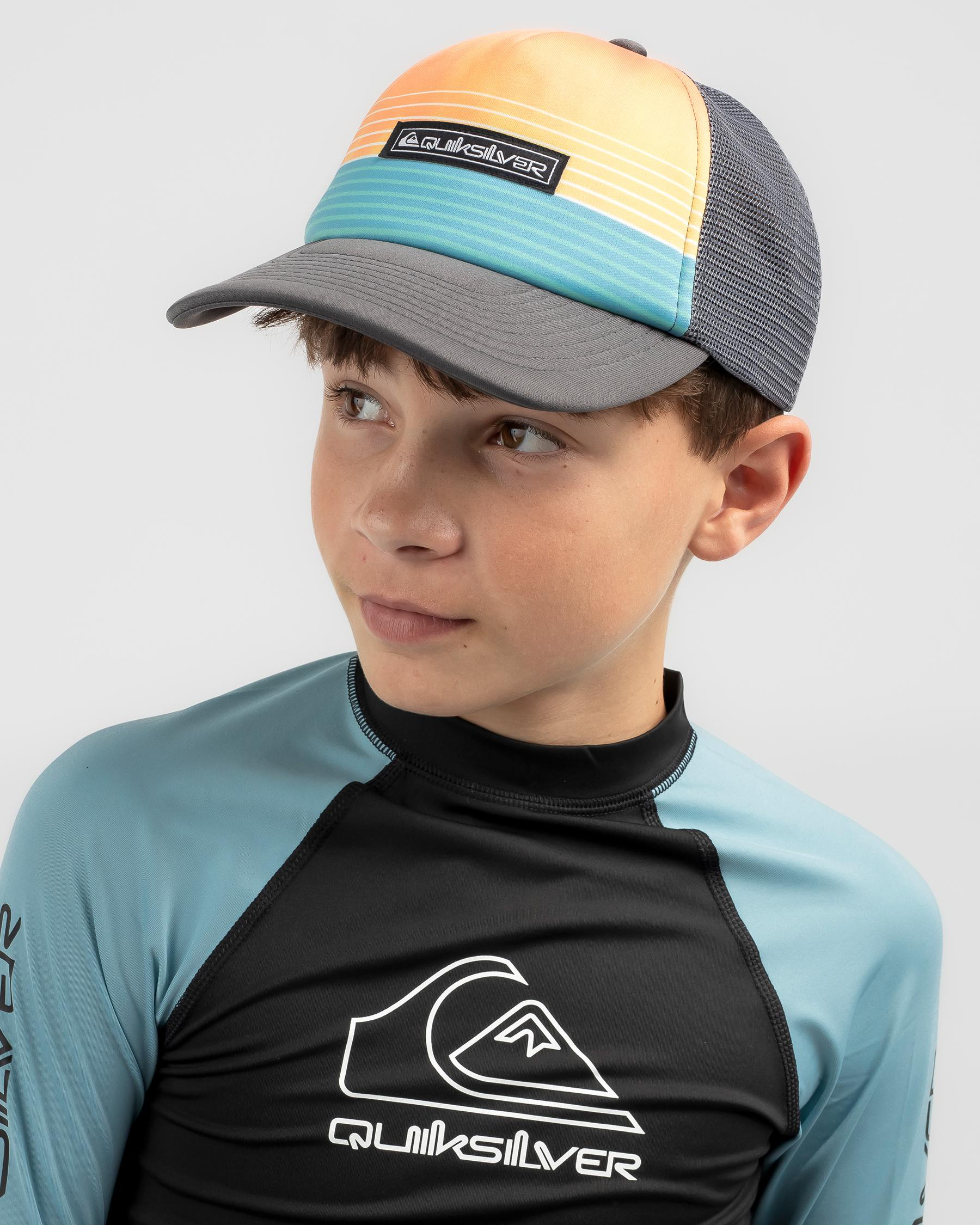 Shop Quiksilver Boys' Emu Coop Cap In Tarmac - Fast Shipping & Easy ...