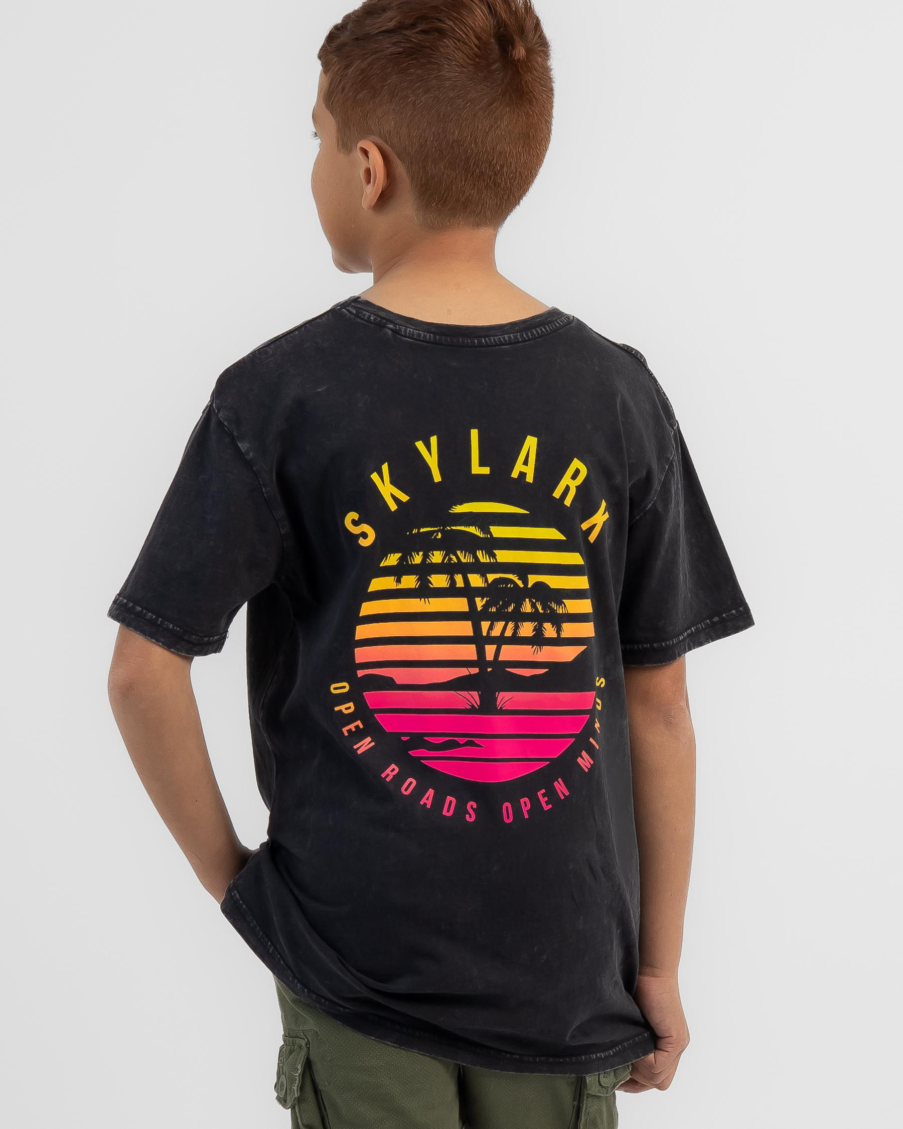 Shop Skylark Boys' Meander T-Shirt In Black Acid - Fast Shipping & Easy ...
