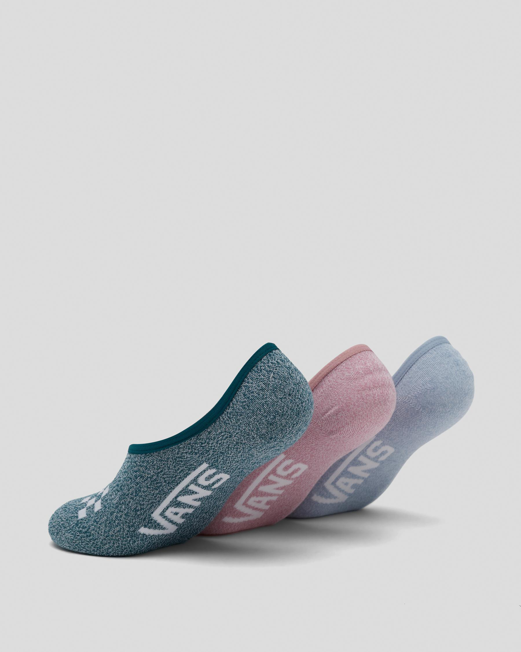Shop Vans Classic Marled Canoodle Sock Pack In Ashley Blue - Fast ...