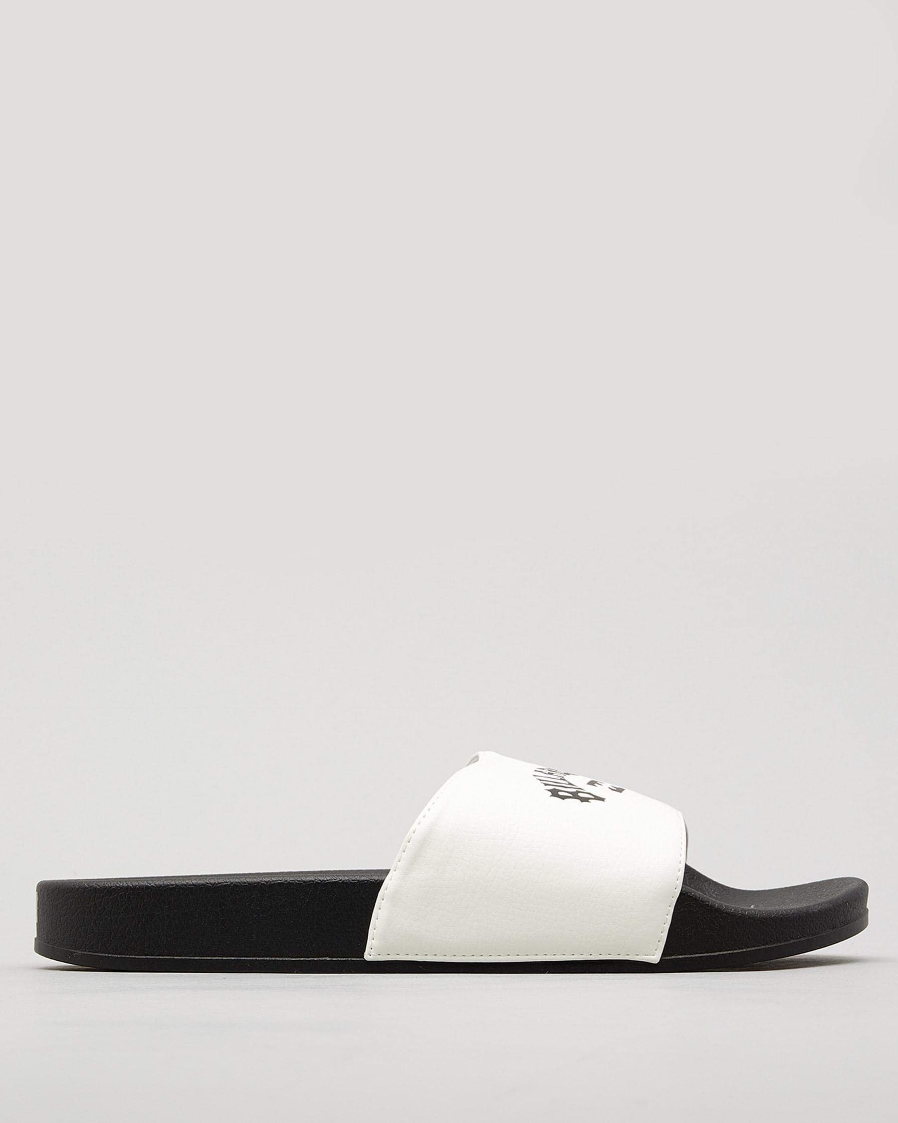 Shop Billabong Pool Slides In Black/white - Fast Shipping & Easy ...