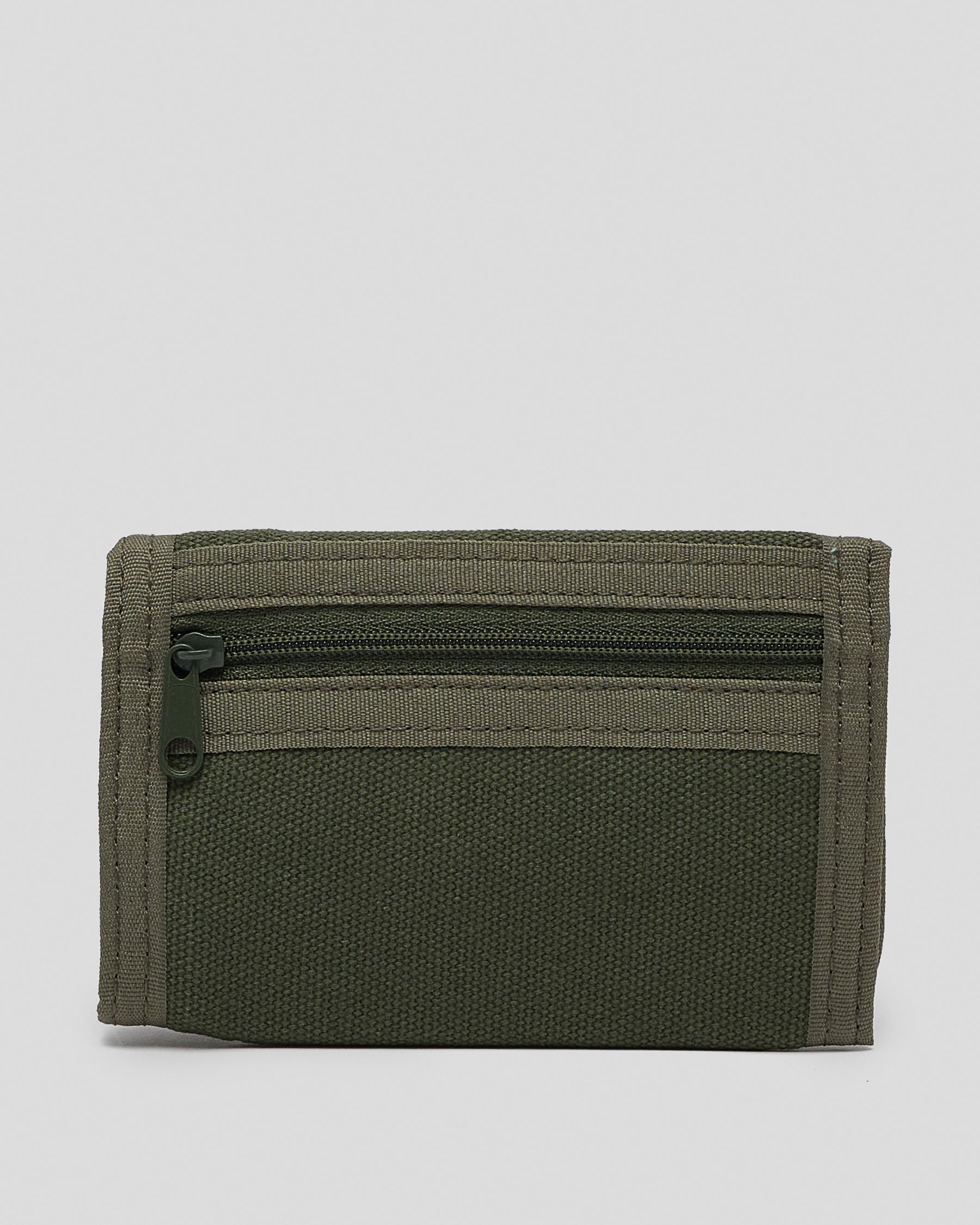 Shop Rusty Comp Wash Tri-Fold Wallet In Dark Army - Fast Shipping ...