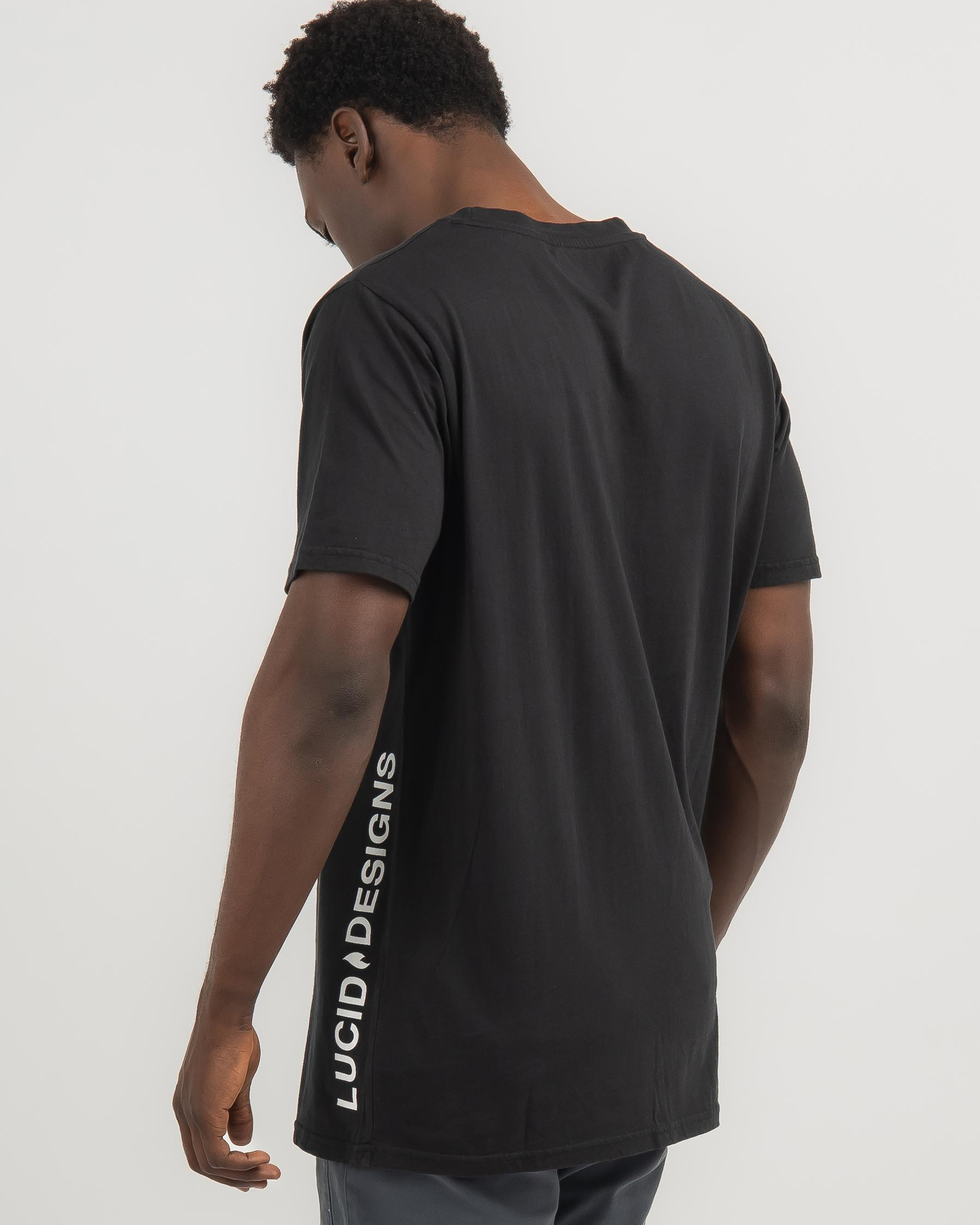Shop Lucid Vertical T-Shirt In Black - Fast Shipping & Easy Returns ...